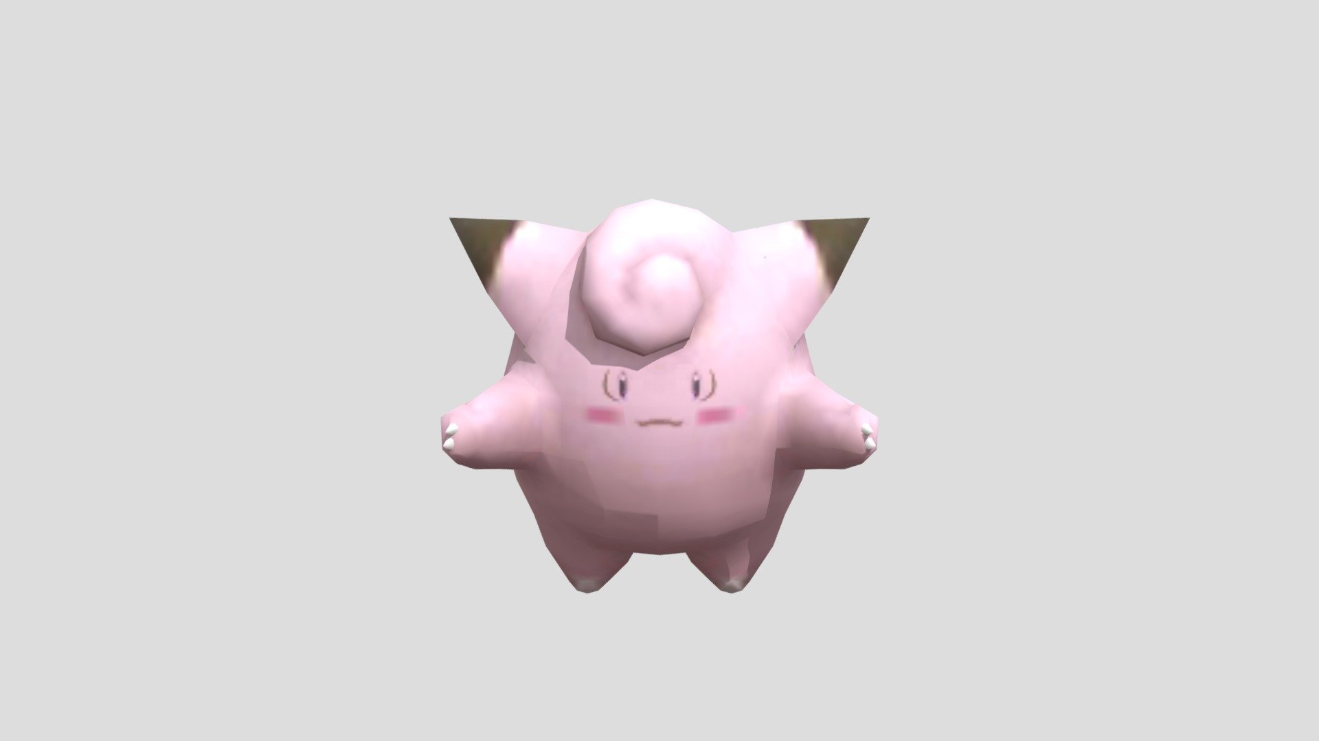 Clefairy - Download Free 3D model by nguyenlouis32 [44e5a87] - Sketchfab