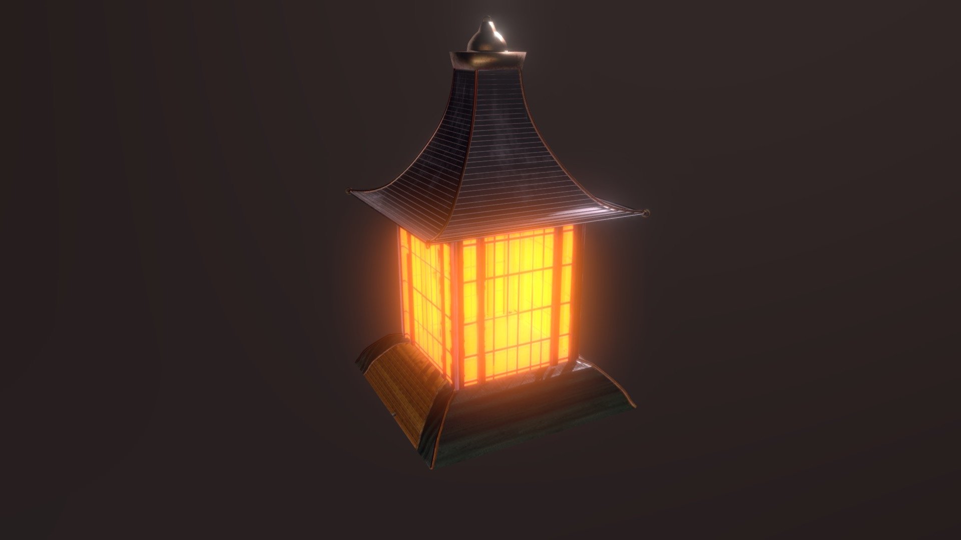 Japanese Lantern - 3D model by Josie_Calderone [44e5aea] - Sketchfab