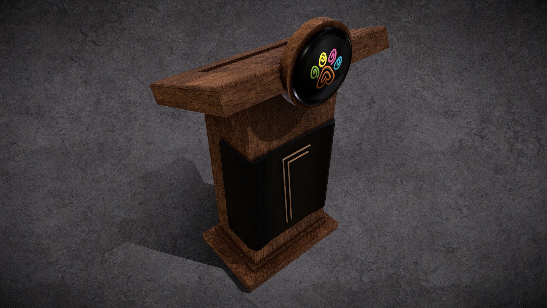 Lectern - By Velivian Fesothe - 3D model by Velivian Fesothe (@fesothe ...