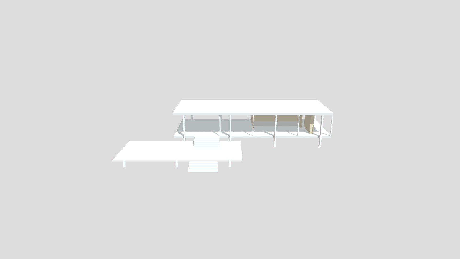 FARNSWORTH HOUSE - MIES VAN DER ROHE - Download Free 3D model by ...