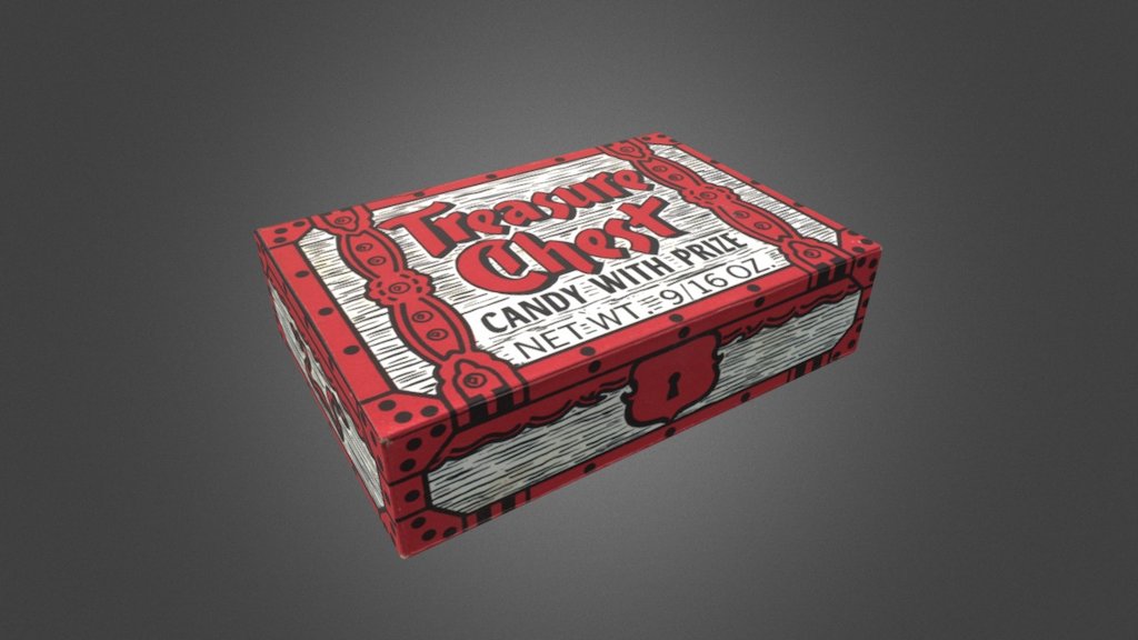Treasure Chest Candy Box - 3D model by HandEyeInteractive [44e98f1 ...