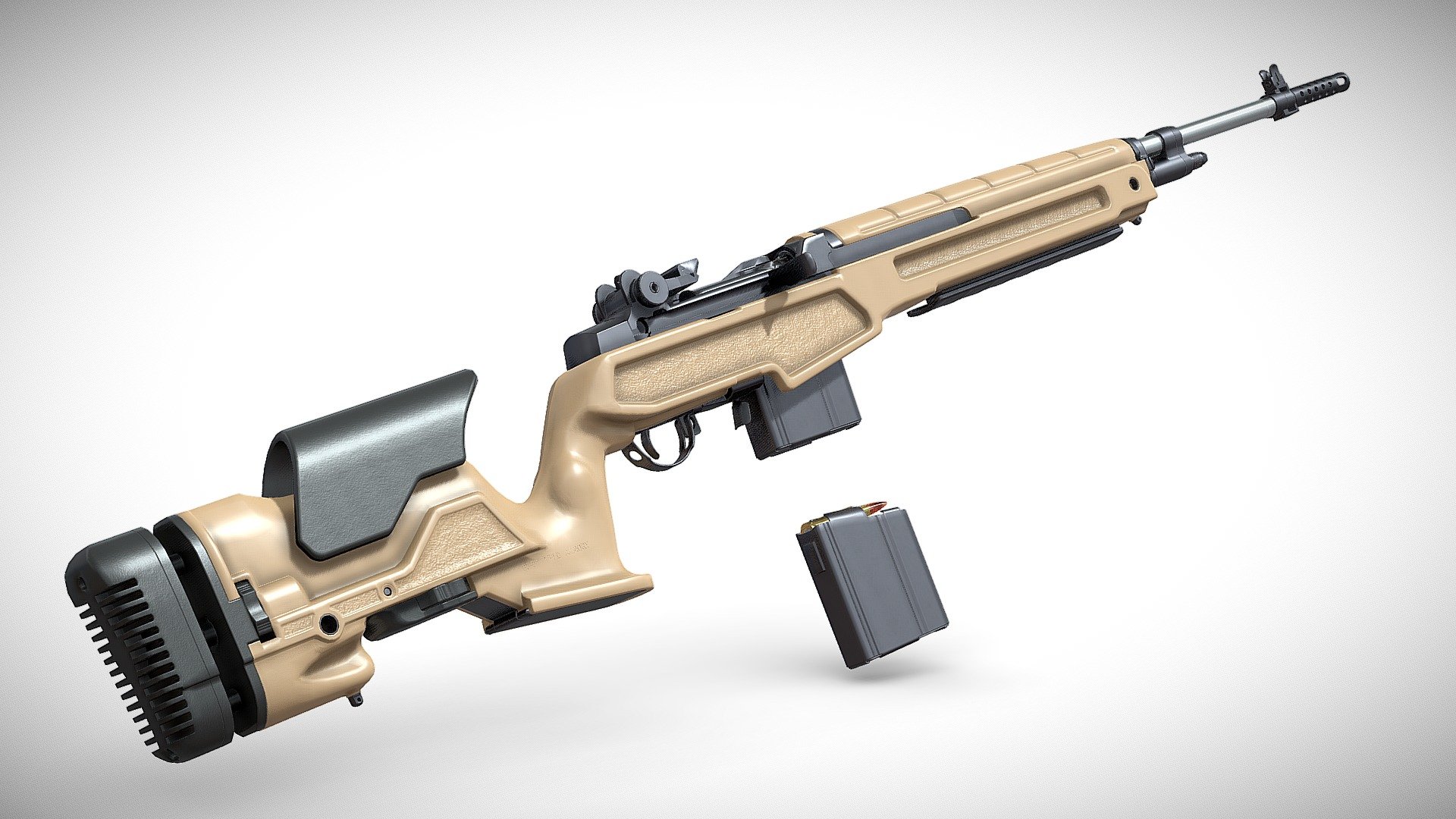 Springfield M1A Loaded - Buy Royalty Free 3D model by rfarencibia ...