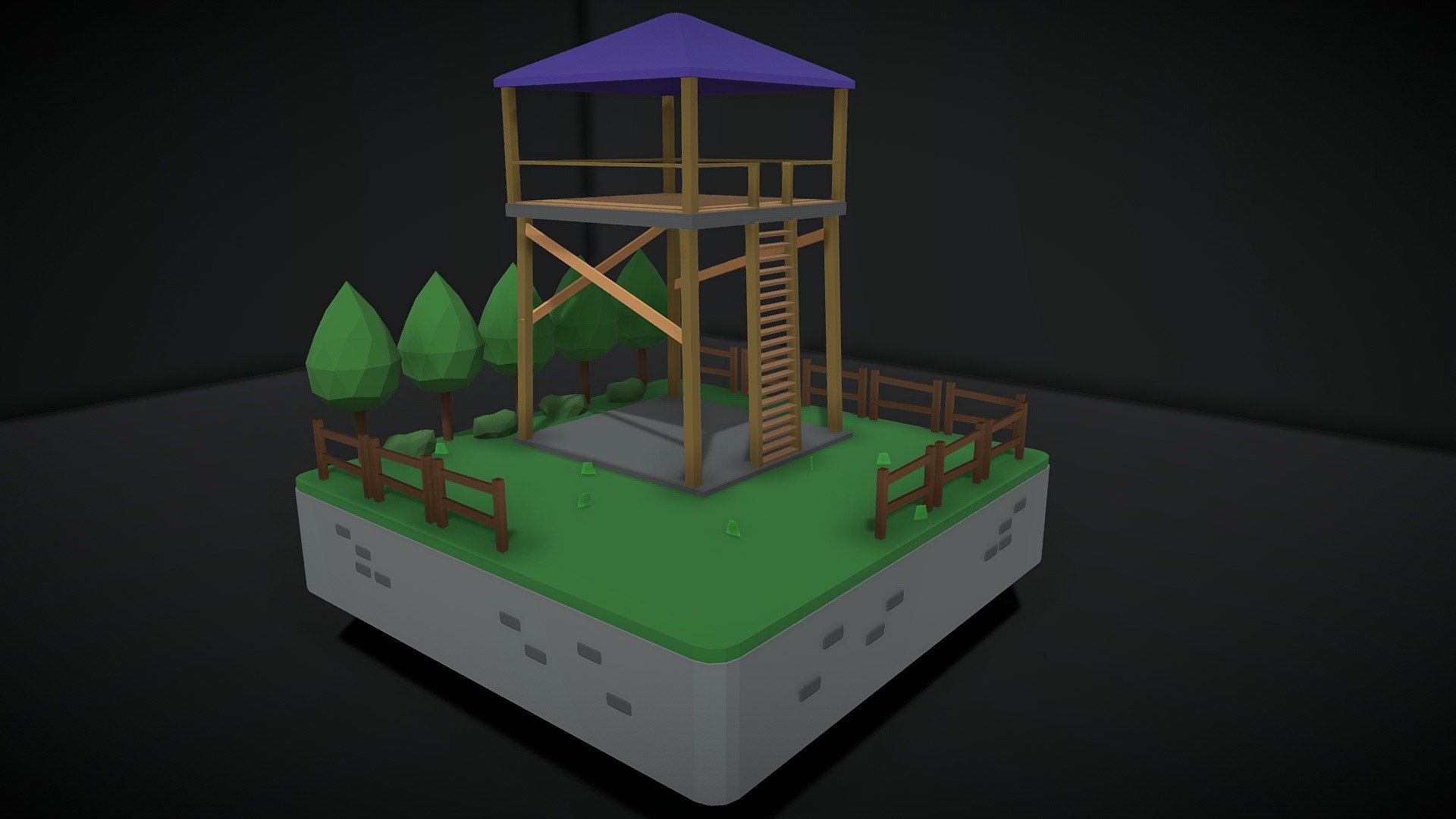 Watch Tower Lowpoly - Download Free 3D model by sean24 [44ea5e8 ...