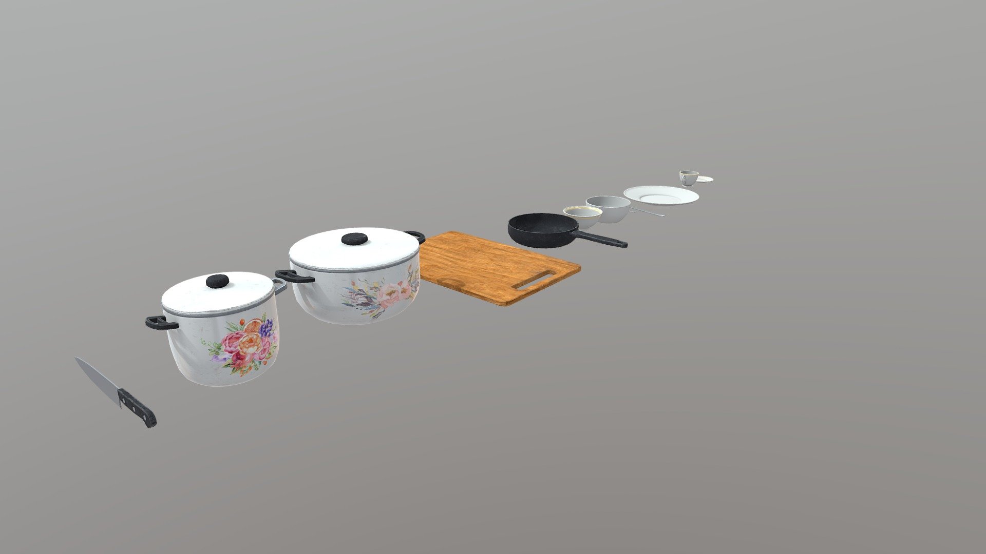 Kitchen Props - Download Free 3D model by keepiteasy [44eb31b] - Sketchfab
