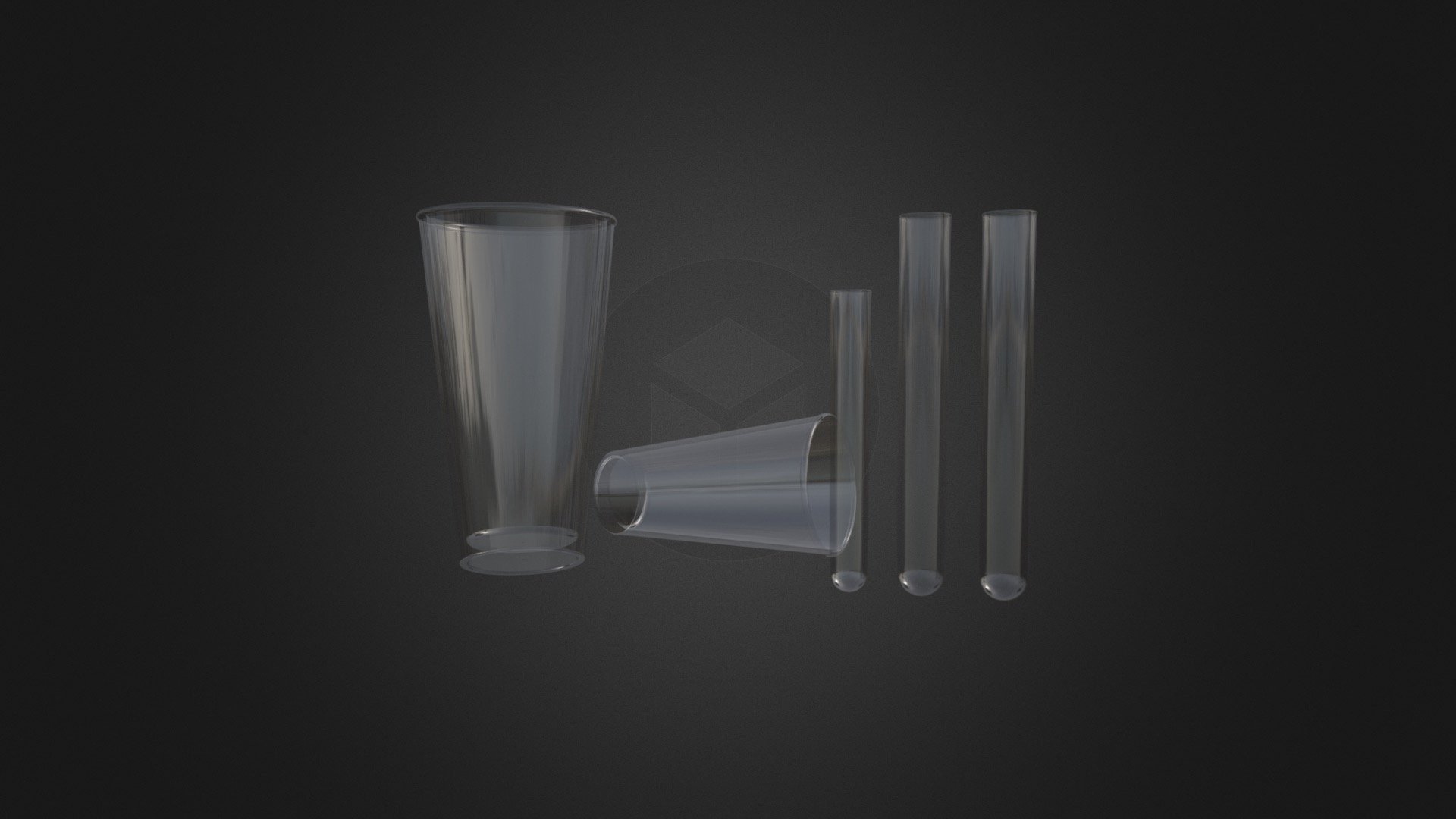 Reagent tube glass 3d model - 3D model by llllline [44ec2c7] - Sketchfab