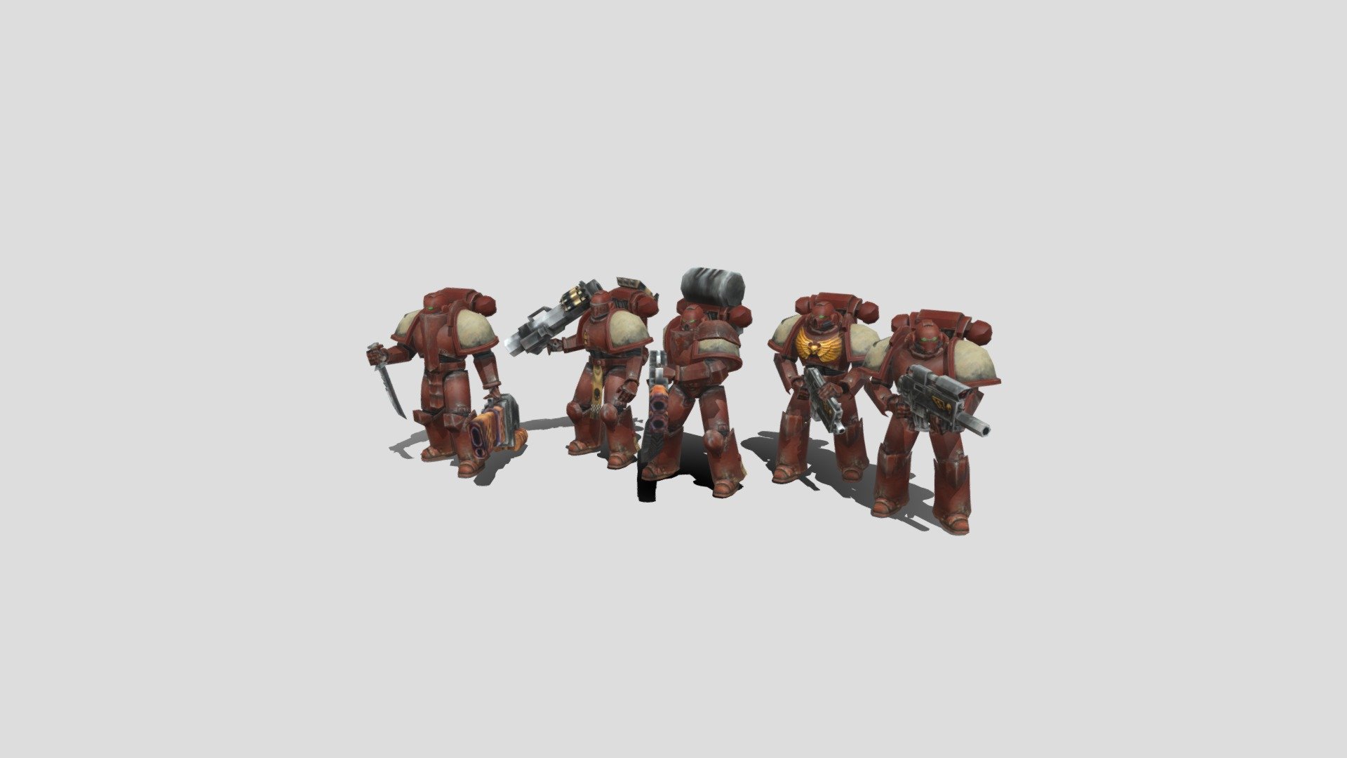 Dawn of War 1 - New Tactical Marine Showcase - 3D model by hollow ...