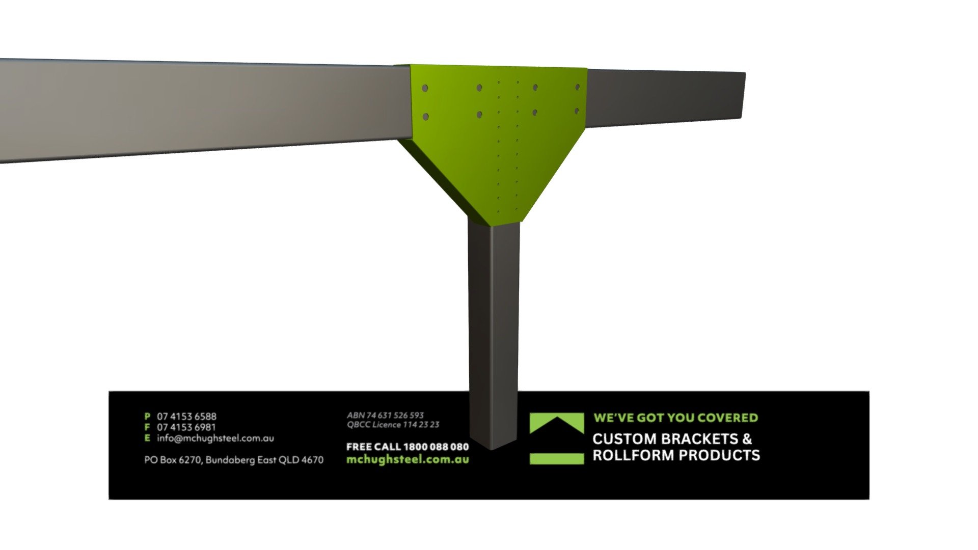 100RHS to C150 Plate C - 3D model by mchughsteel [44ef8a5] - Sketchfab