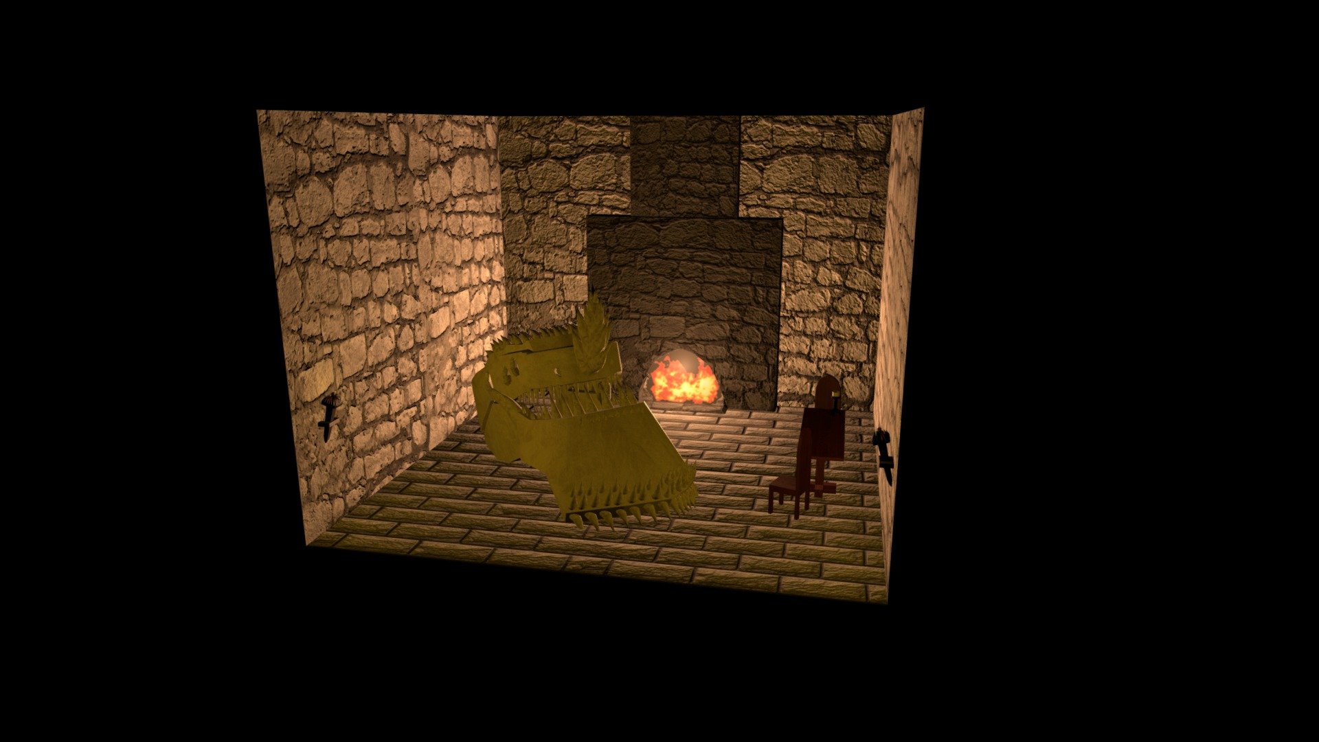 Medieval Trophy Room - 3D model by Slay3r101 [44efb3c] - Sketchfab