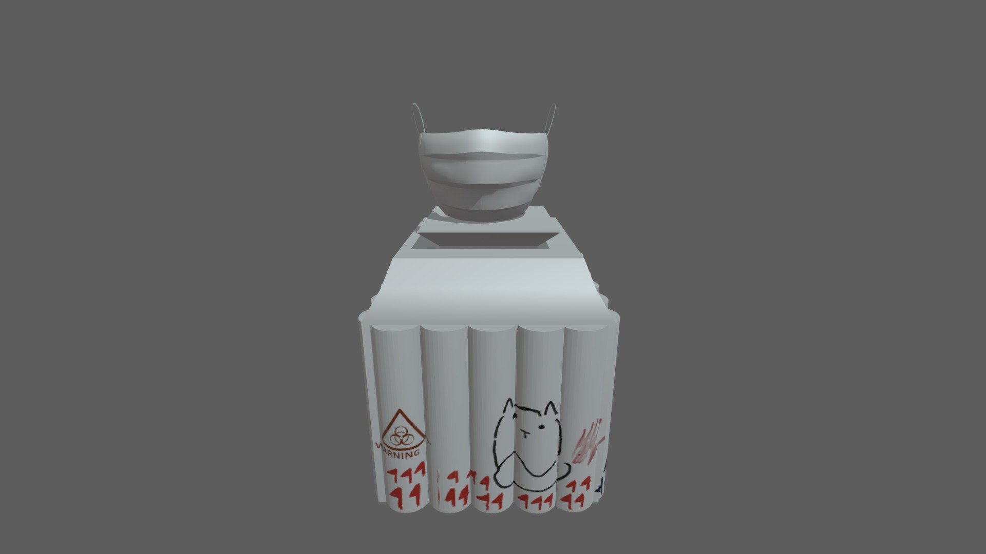 Face Mask Monument - Download Free 3D model by Roman (@ali.ruman ...