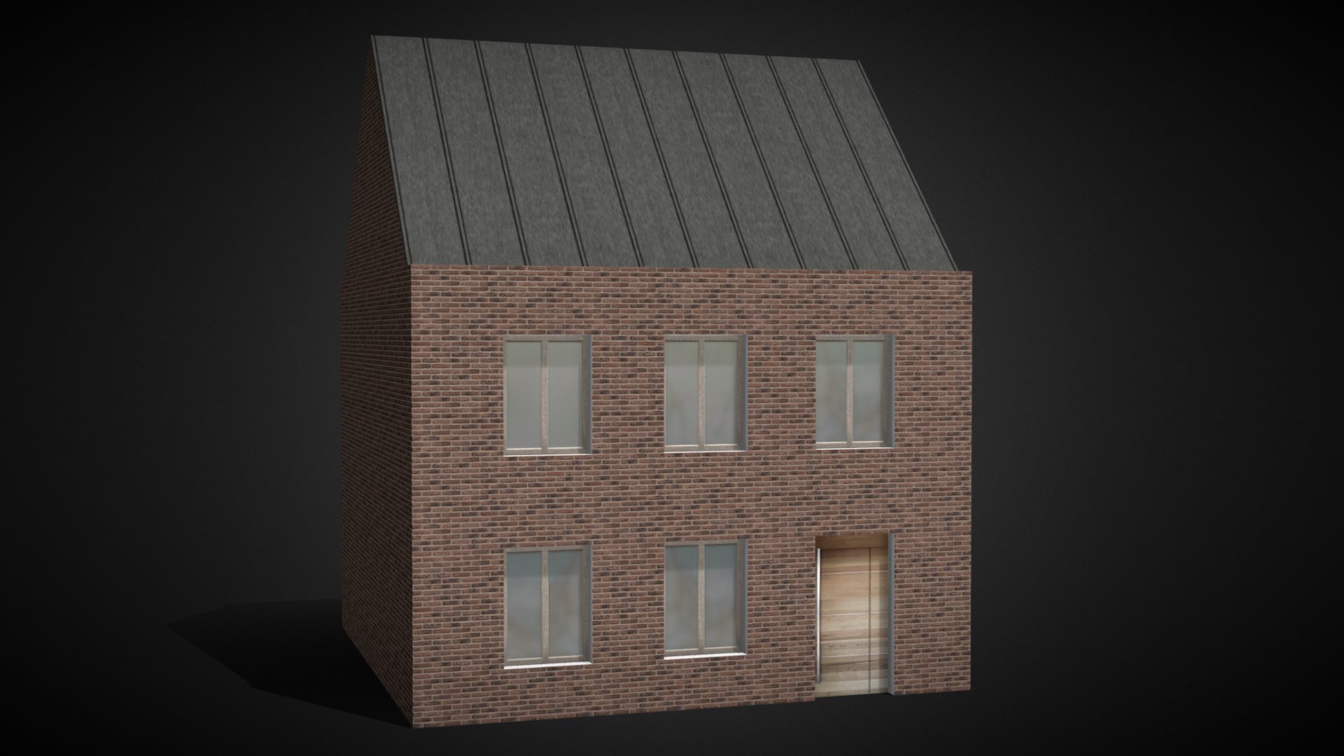 Modern Terraced House - 3D model by Lost Gecko (@Lost_Gecko) [44f4af1 ...