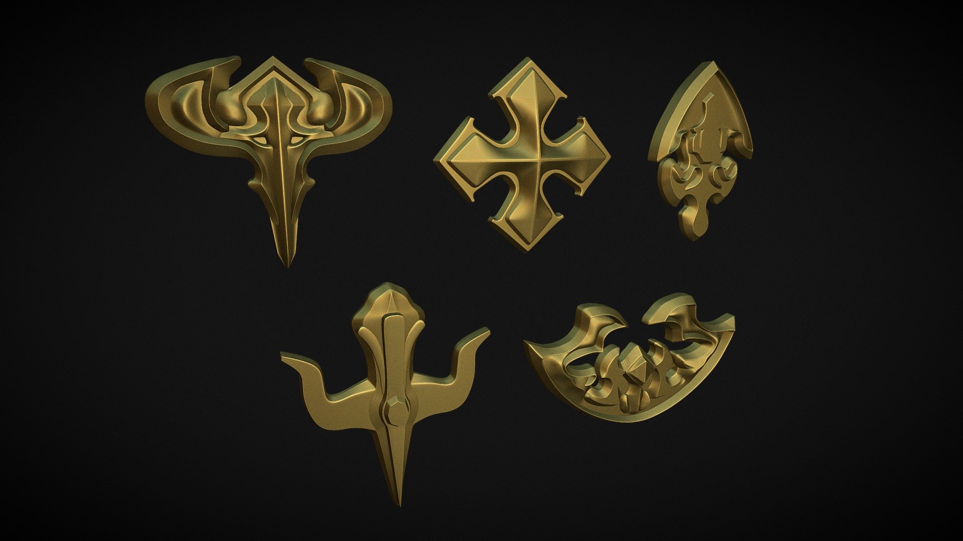 Final Fantasy XIV cosplay pins 3d printable - 3D model by TomasLA ...
