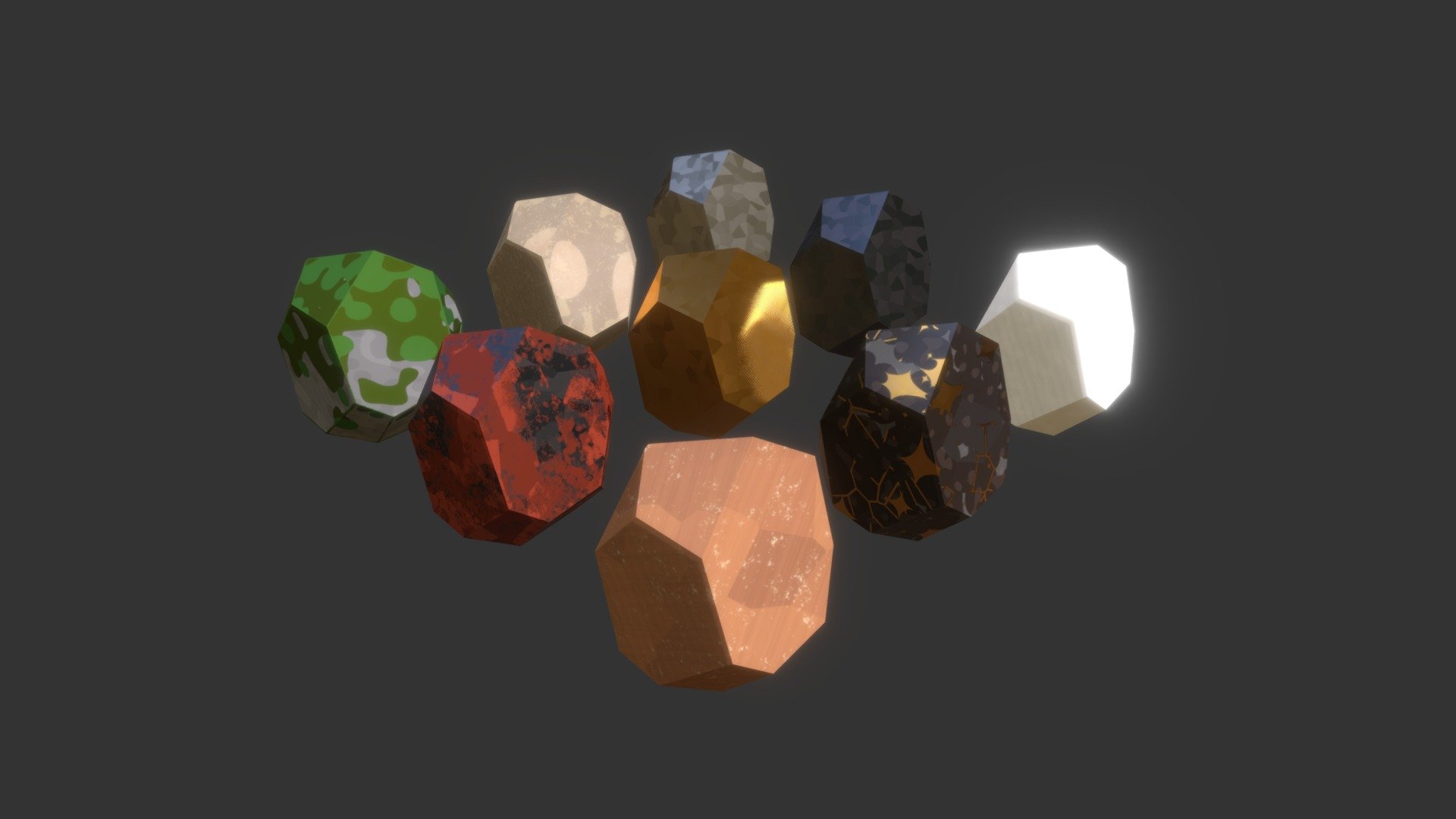 Low Detail Procedural Textures Practice - 3D model by Killy ...