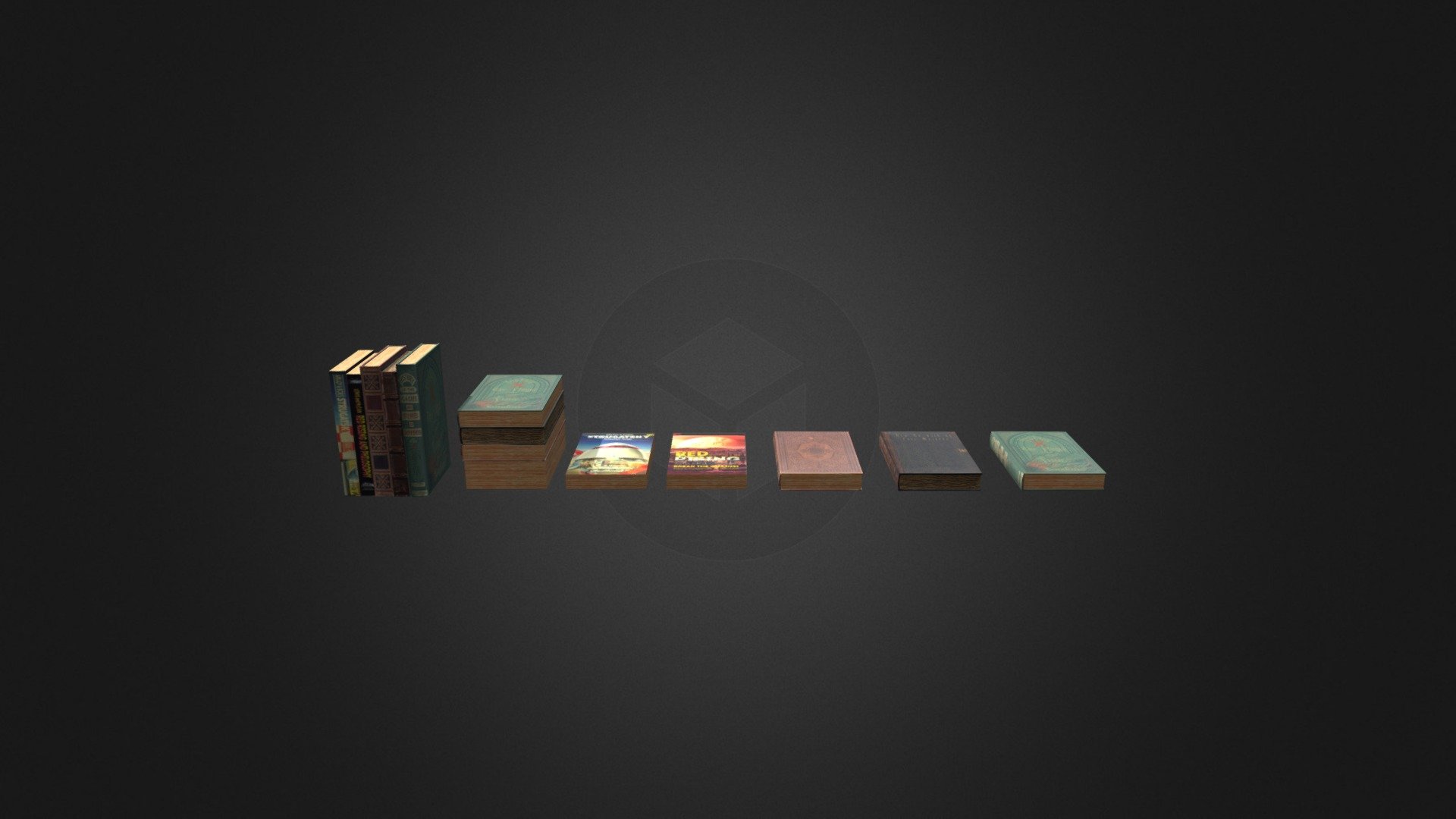 Prop_Books - 3D model by Gaëtan De Lange (@GaetanDeLange) [44f9a90 ...
