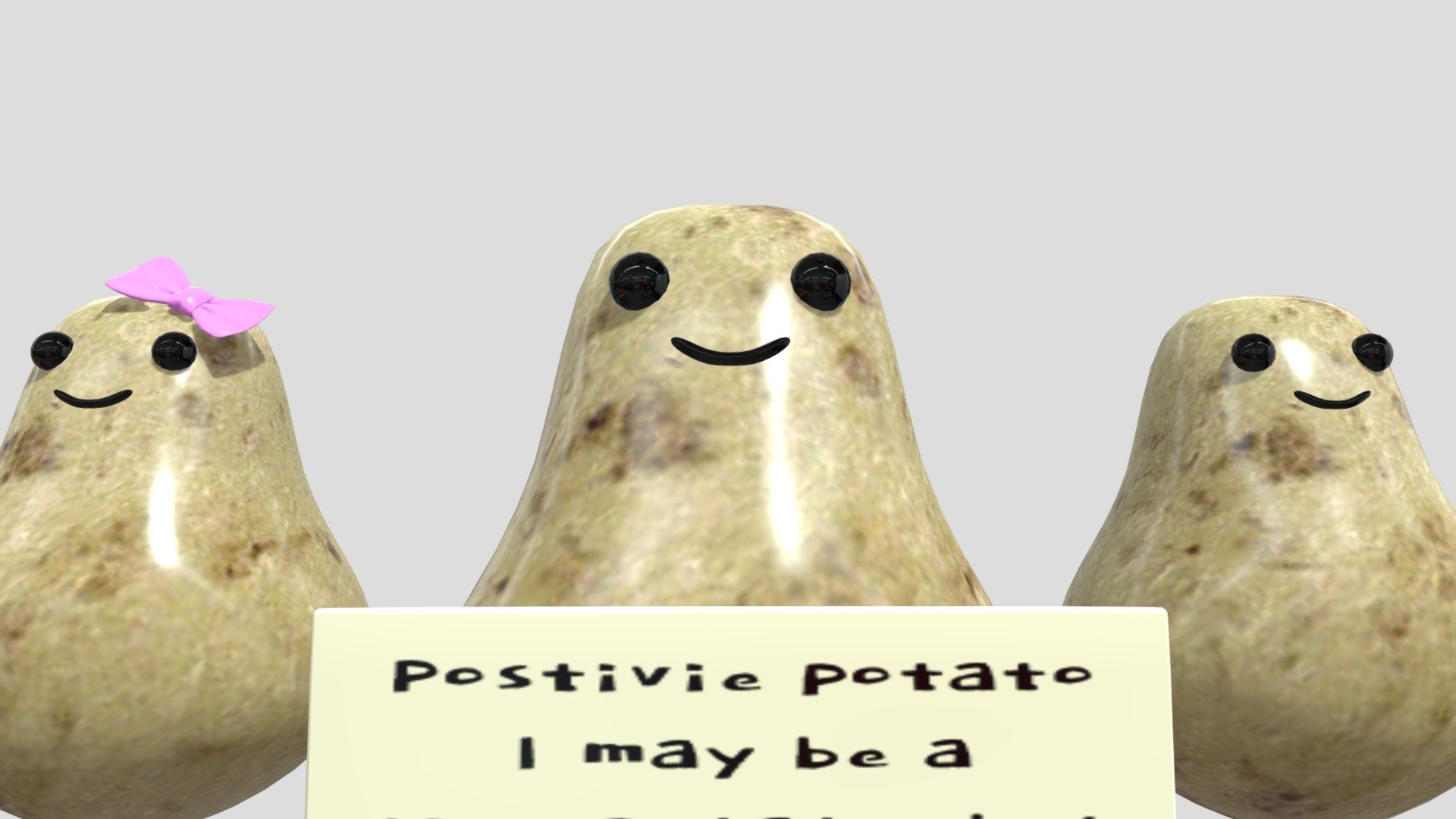 Positive potato character - 3D model by NeurShop [44fc06b] - Sketchfab