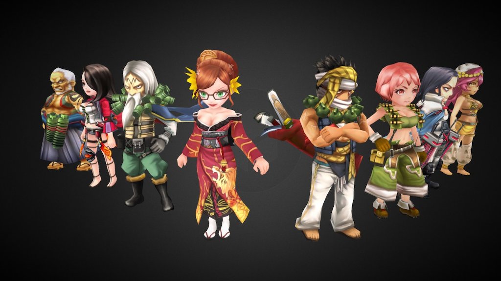 low_poly character - 3D model by yuanluyang [44fce4f] - Sketchfab