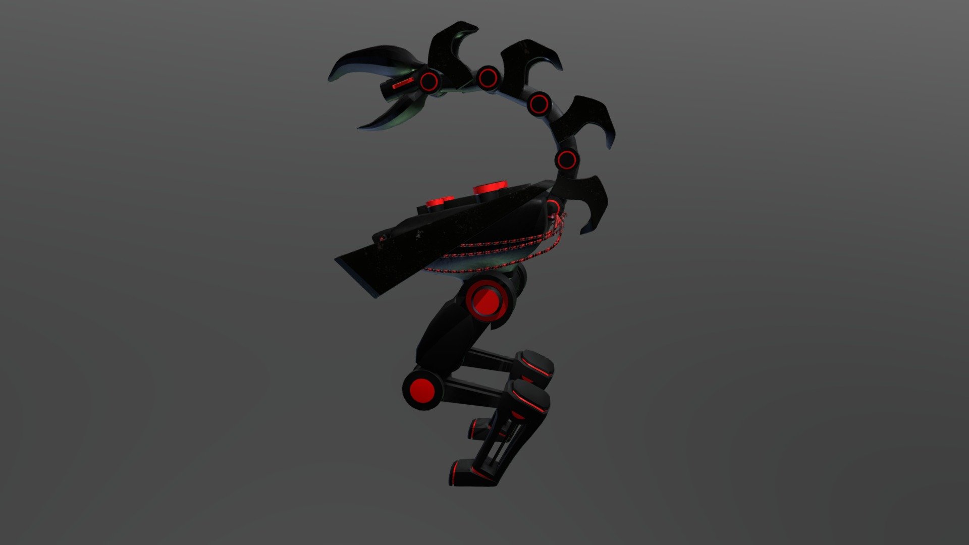 Hostile Robot - Download Free 3D model by chaschinkaa [44fce90] - Sketchfab