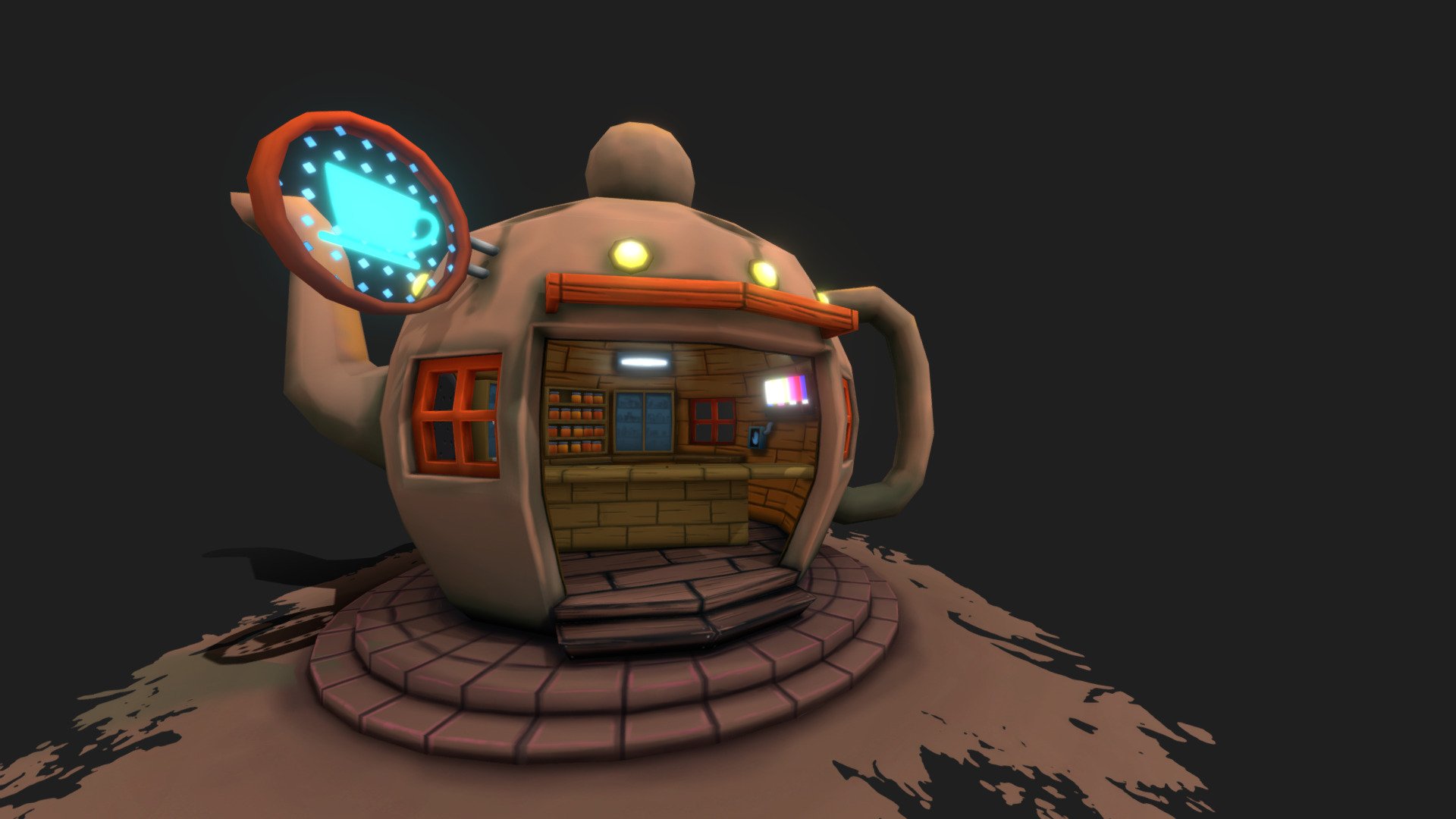TeaPot Shop - Download Free 3D model by ferofluid [45000c5] - Sketchfab