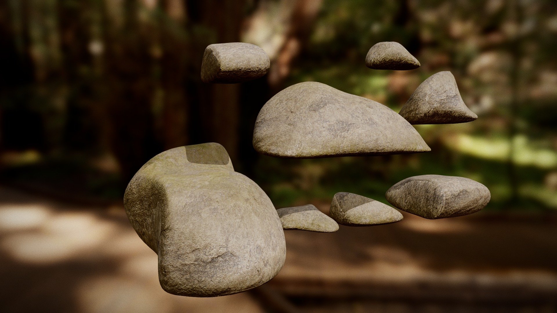 Smooth Rocks Pack - Download Free 3D model by Nicholas-3D (@Nicholas01 ...