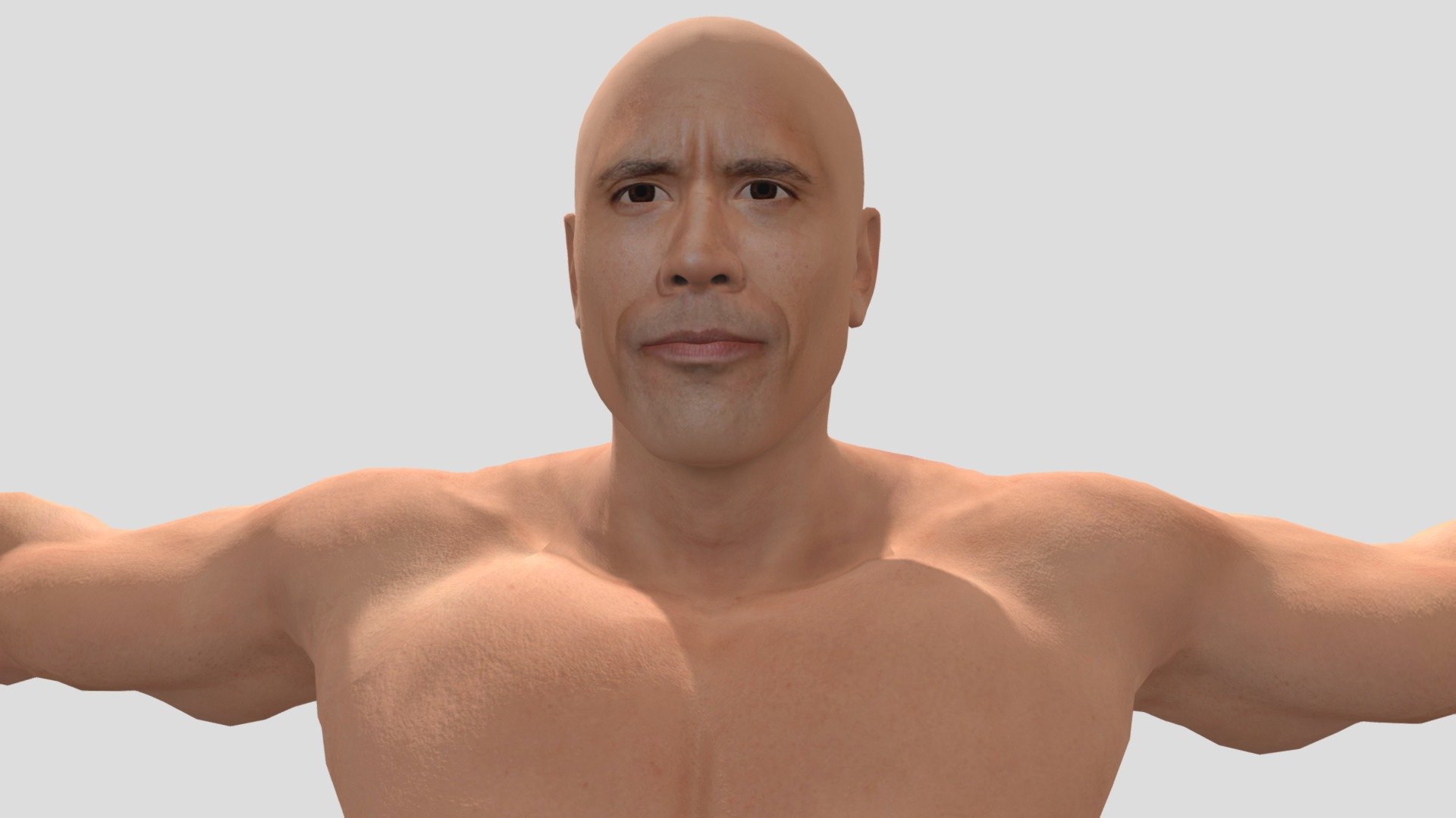 The Rock realstic full body - Download Free 3D model by loke344 ...