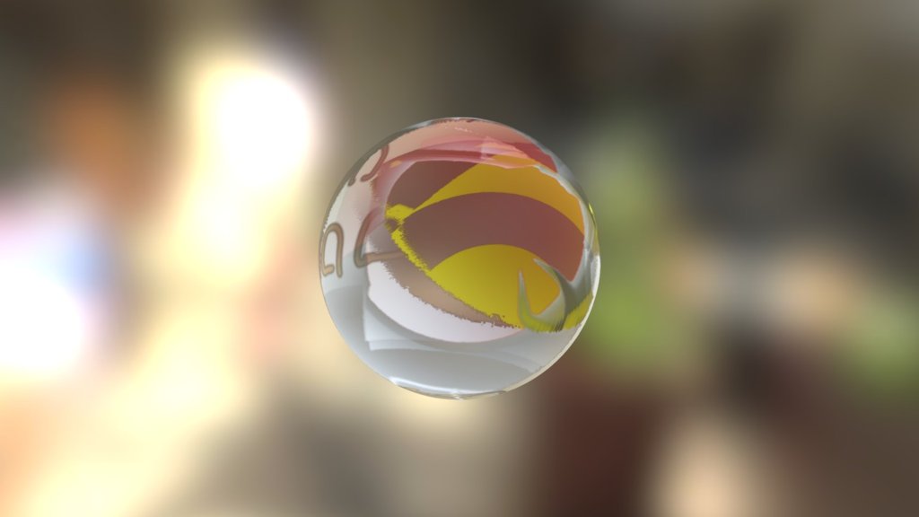 Ghost Ball Red and Yellow - 3D model by AndrewGrosz [4509737] - Sketchfab