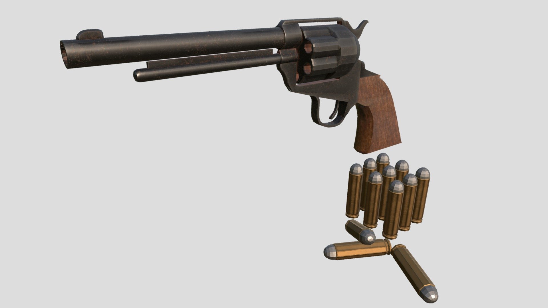 Revolver Gameready - Download Free 3D model by Pan_Ar4ik (@rave.Ar4ik ...