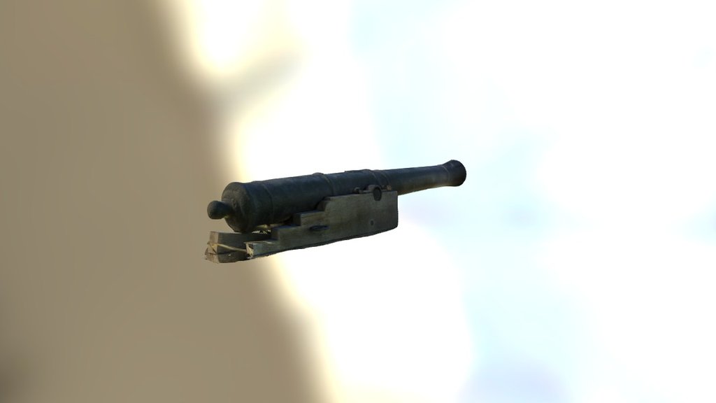 First Gun above the Inner Harbour - 3D model by bu_maritimearch ...