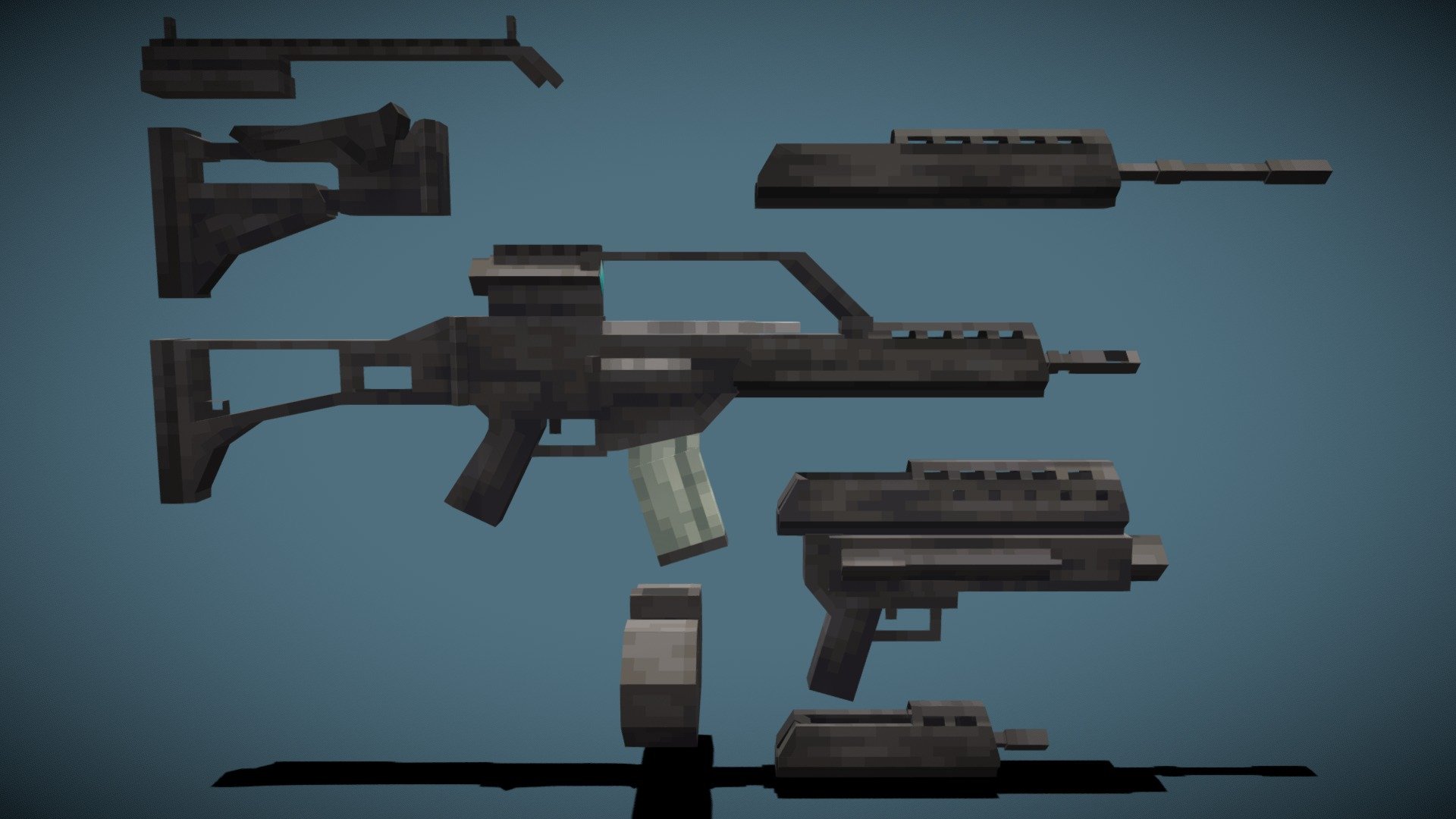 G36k low poly - 3D model by MMecha [450d062] - Sketchfab