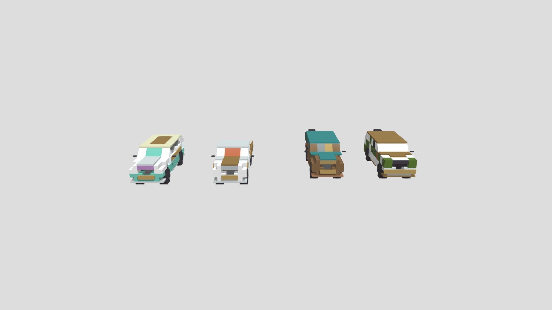 Minecraft Off-road Vehicle Pack - Download Free 3D model by Tigerar1 ...