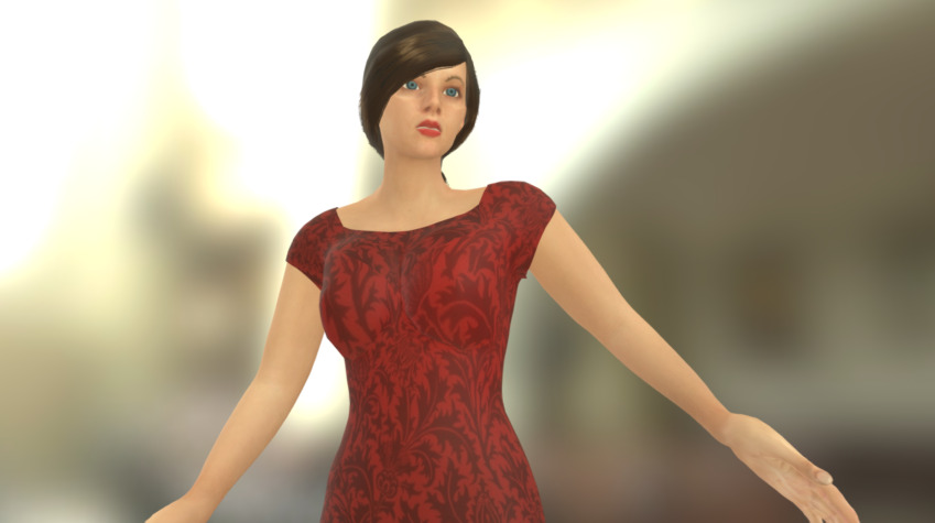 Woman In Red - Download Free 3D model by reizibarrientos [450e29d ...