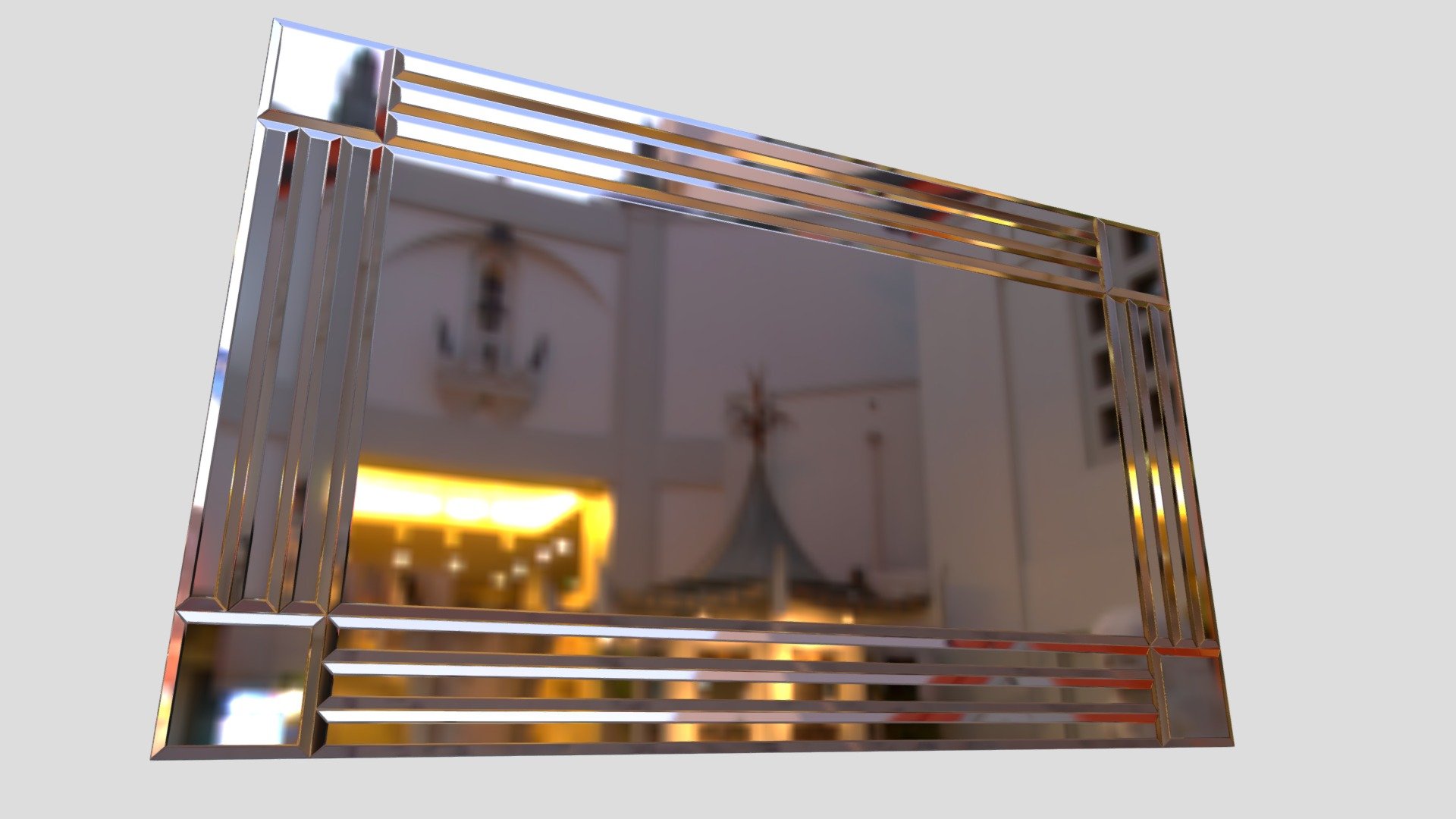 Wall mirror, mirror, espejo de pared, - Download Free 3D model by ...
