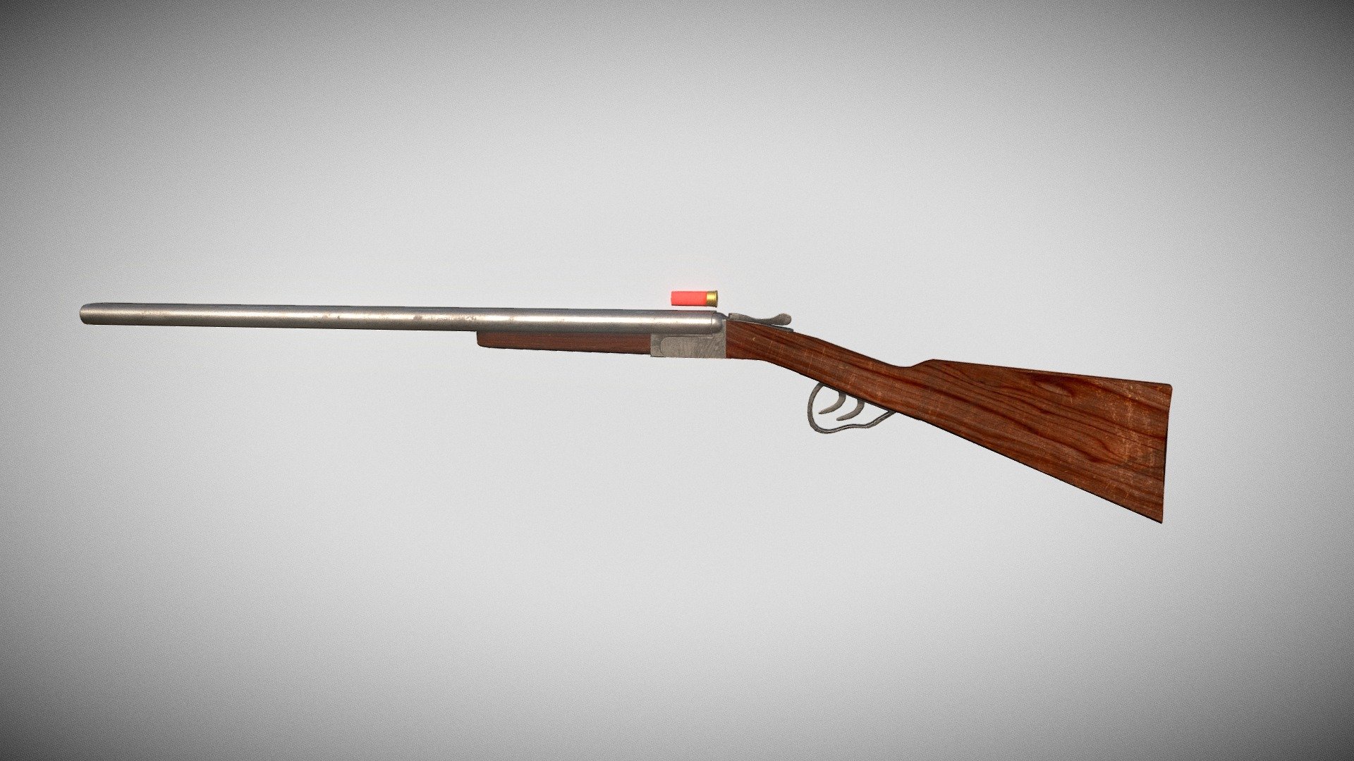 Double Barrel - 3D model by Ivan (@Ivan_DURAK) [4516335] - Sketchfab