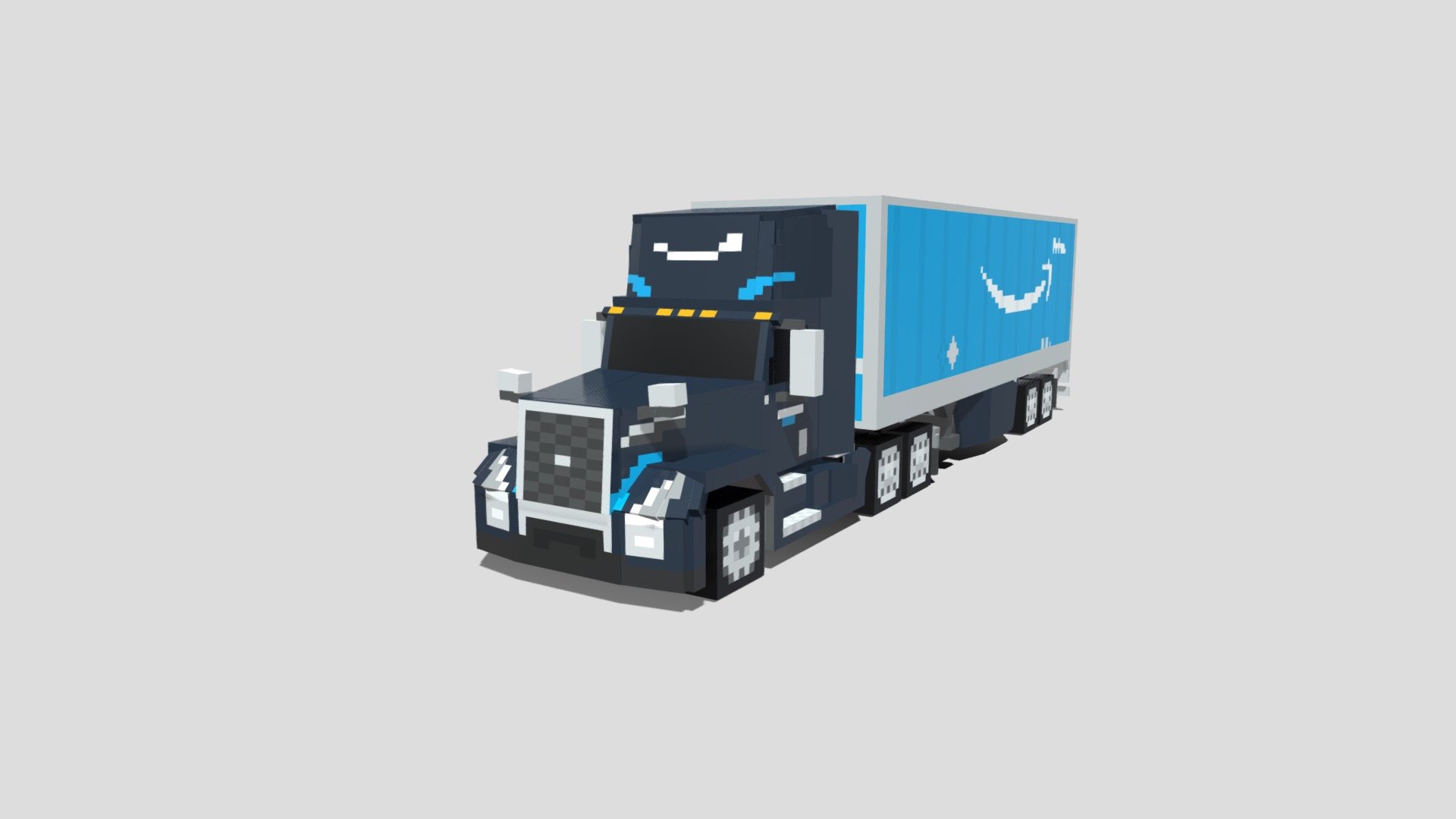 2022 Amazon Prime Volvo VNL 300 - Download Free 3D model by ...