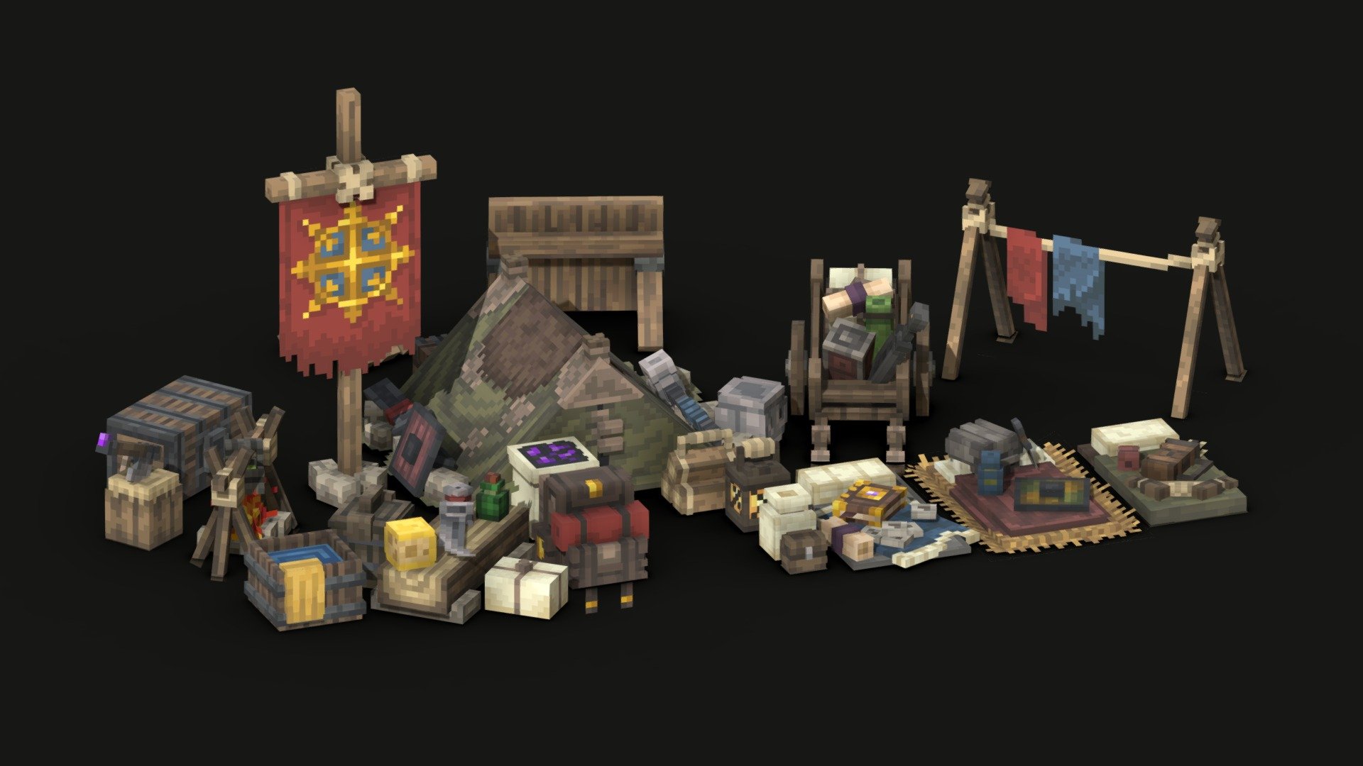 Minecraft - Medieval Pack - 3D model by NIIWORK [451ae3c] - Sketchfab