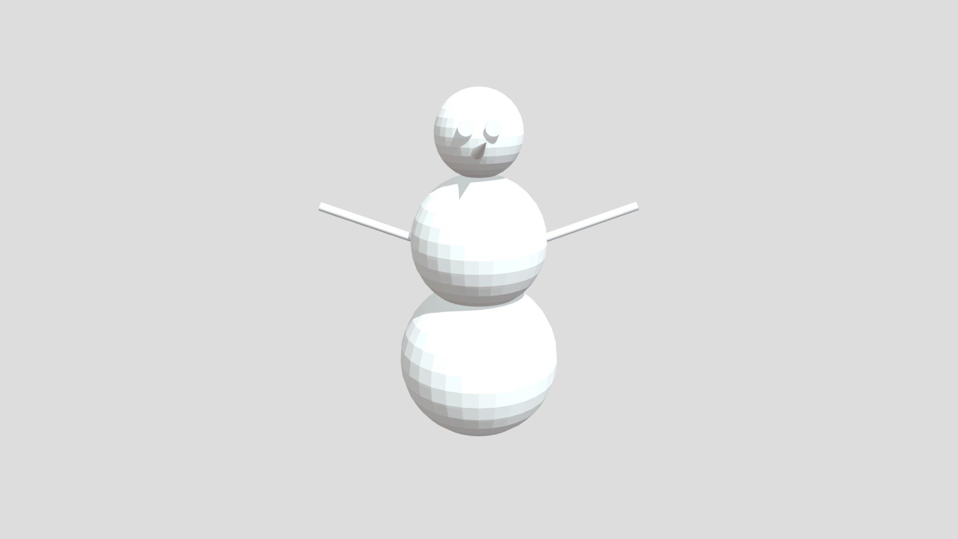 Basic Snowman - 3D model by punchit [451b4f9] - Sketchfab