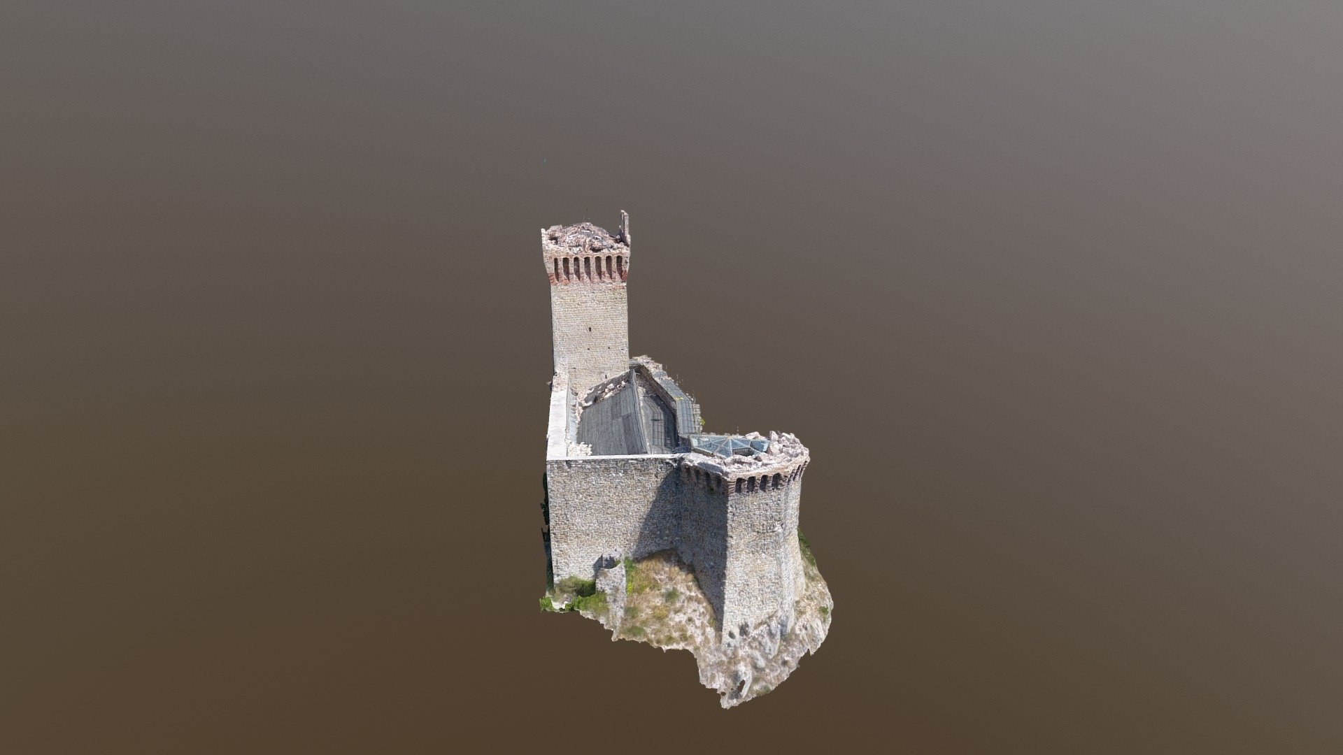 Rocca di Arquata del Tronto - 3D model by Air Marche (@mattbellamy82 ...