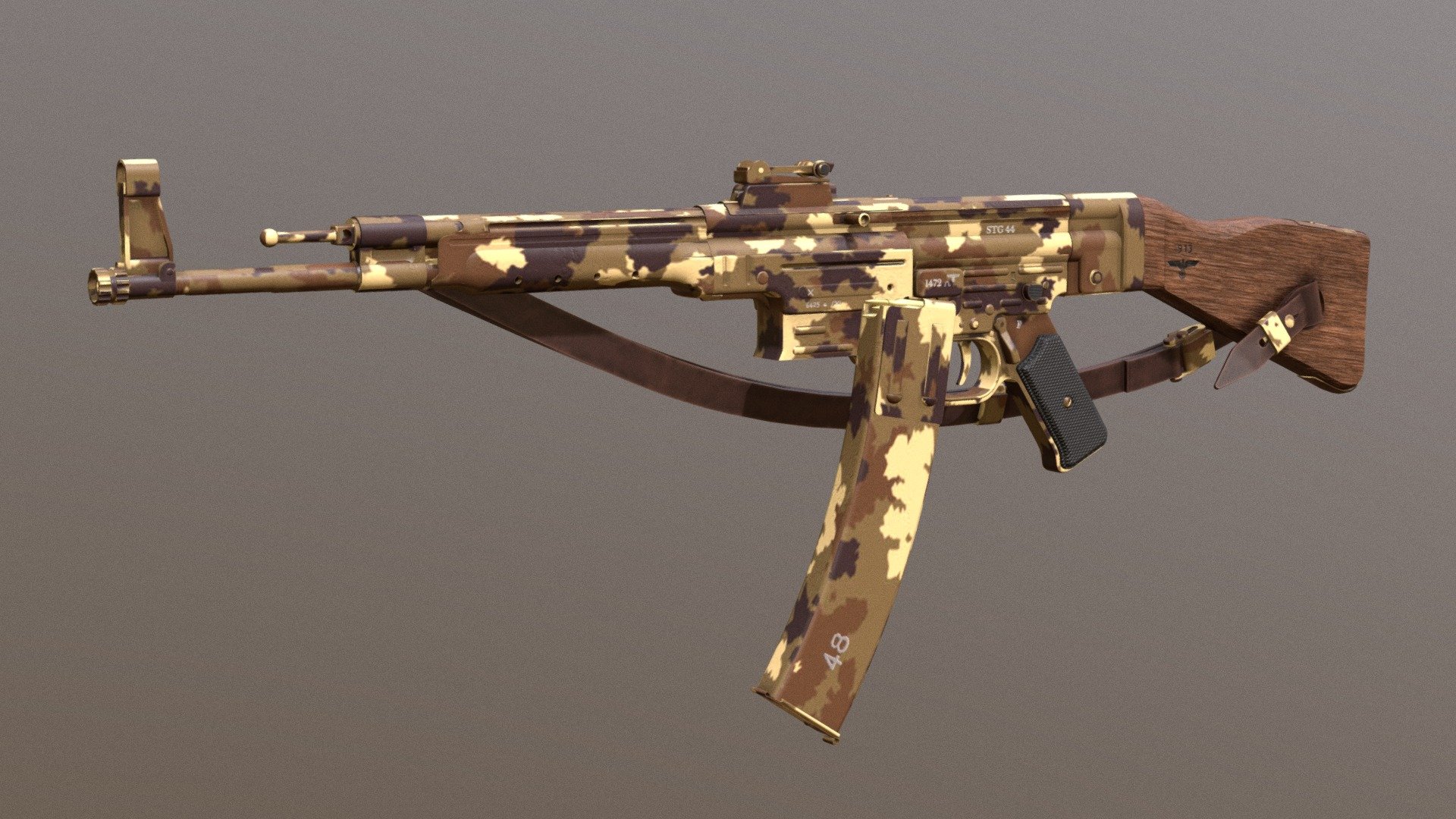 STG 44 - Herbst camo WW2 - Buy Royalty Free 3D model by Thomas Binder ...