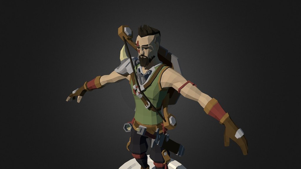 Warrior - 3D model by fess613 [4525b92] - Sketchfab