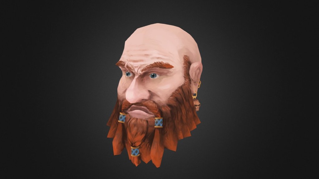 Dwarf head - 3D model by ankhe [452656c] - Sketchfab