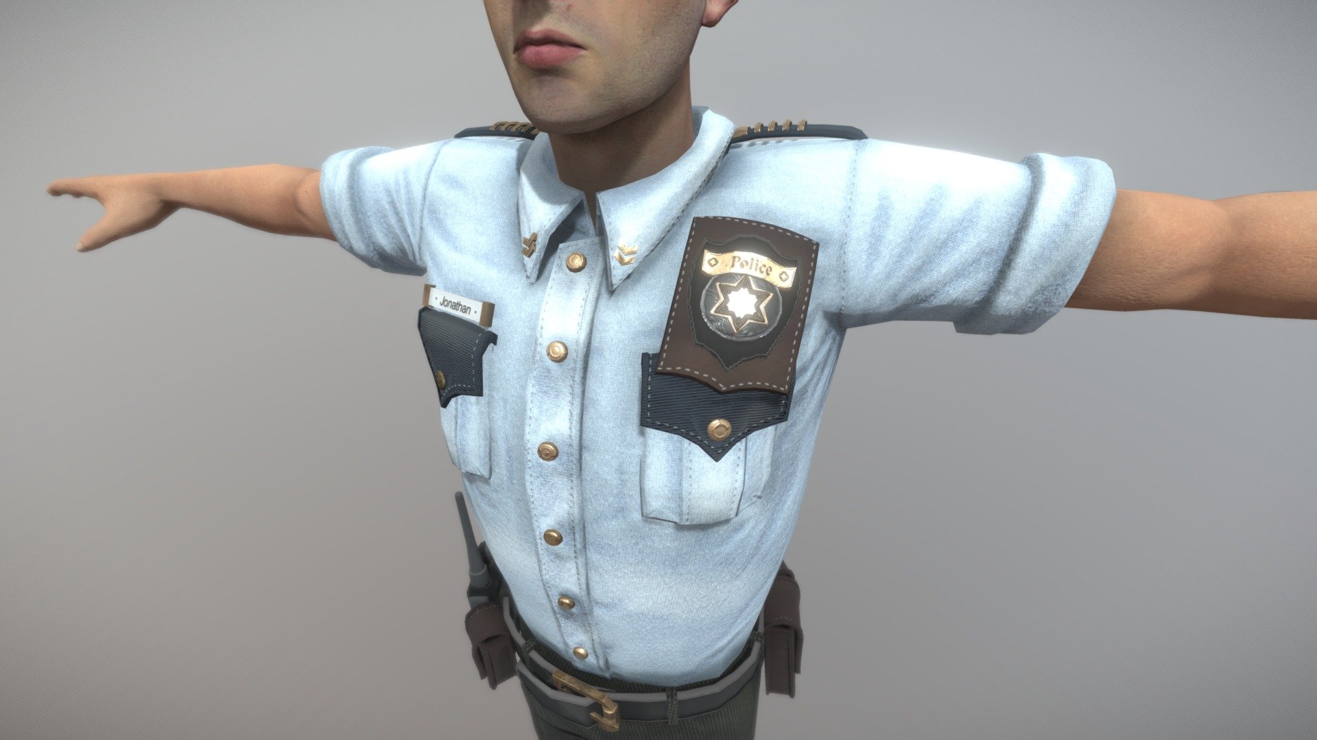 Policeman - 3D model by DIS (@dis__) [4528c41] - Sketchfab