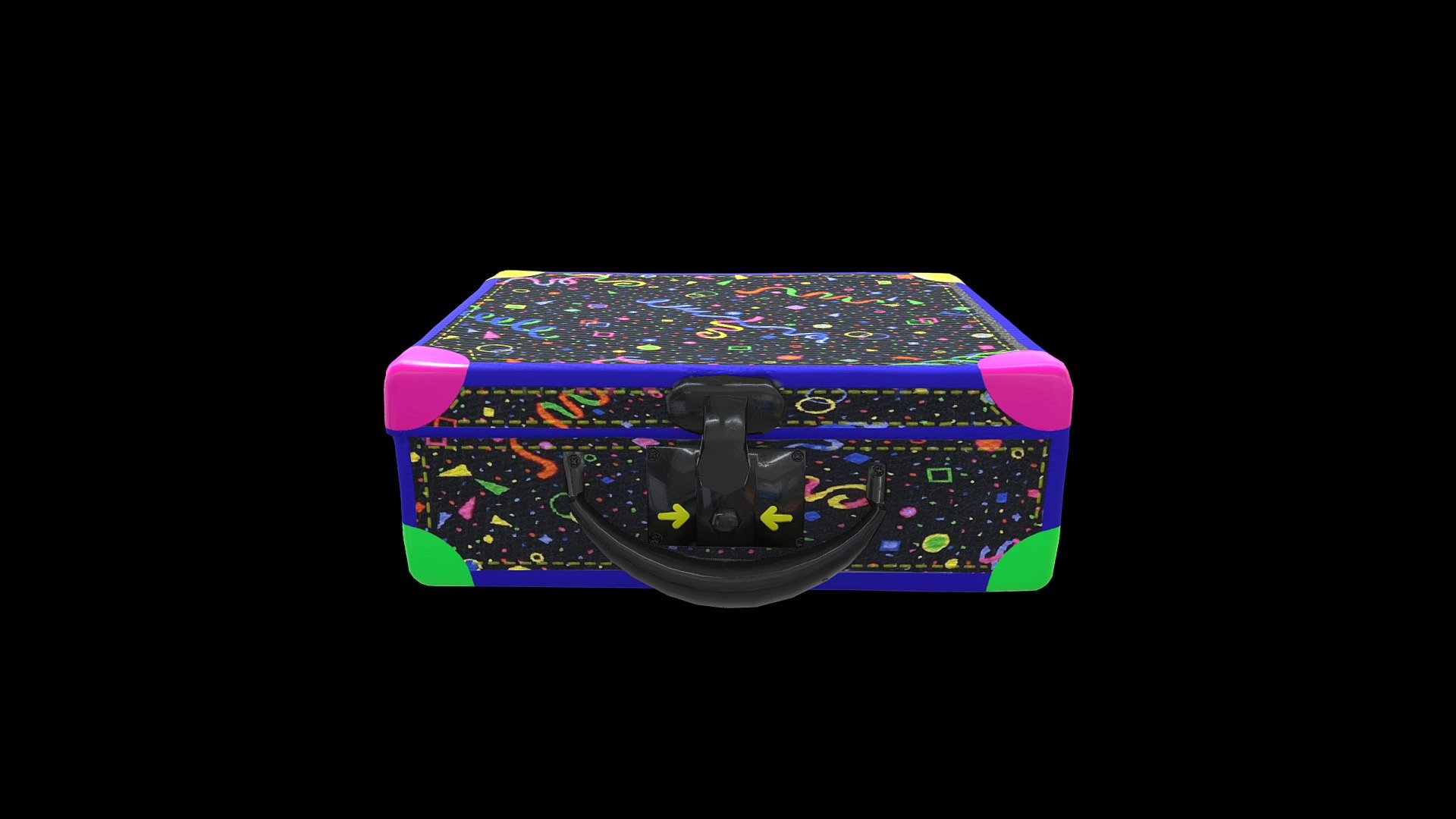 Neon Arcade suitcase - 3D model by fixmes [452b6df] - Sketchfab