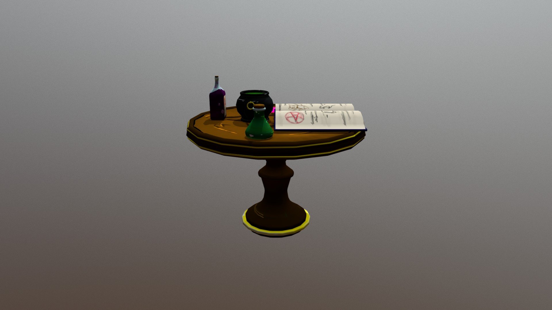 Alchemy Table - 3D model by Madison.Barletta [452bf92] - Sketchfab