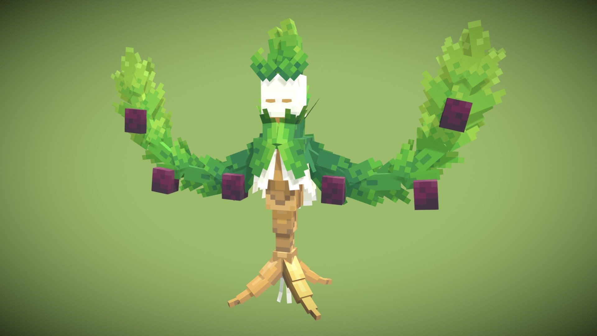 Arboliva - Minecraft Cobblemon Style - Buy Royalty Free 3D model by AGA ...