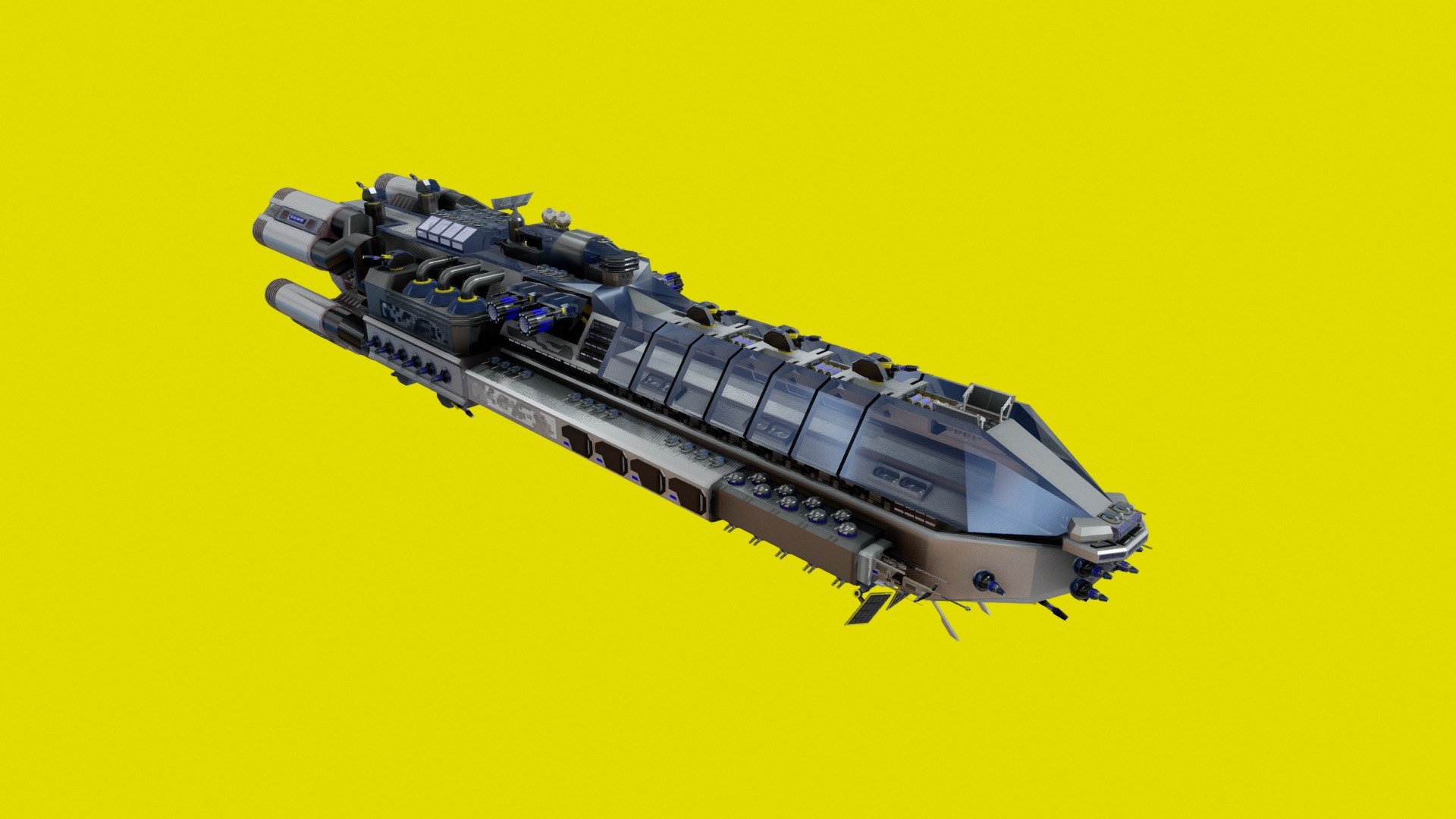 Spaceship 3d Model By Okotaru Loaferspore [45301da] Sketchfab