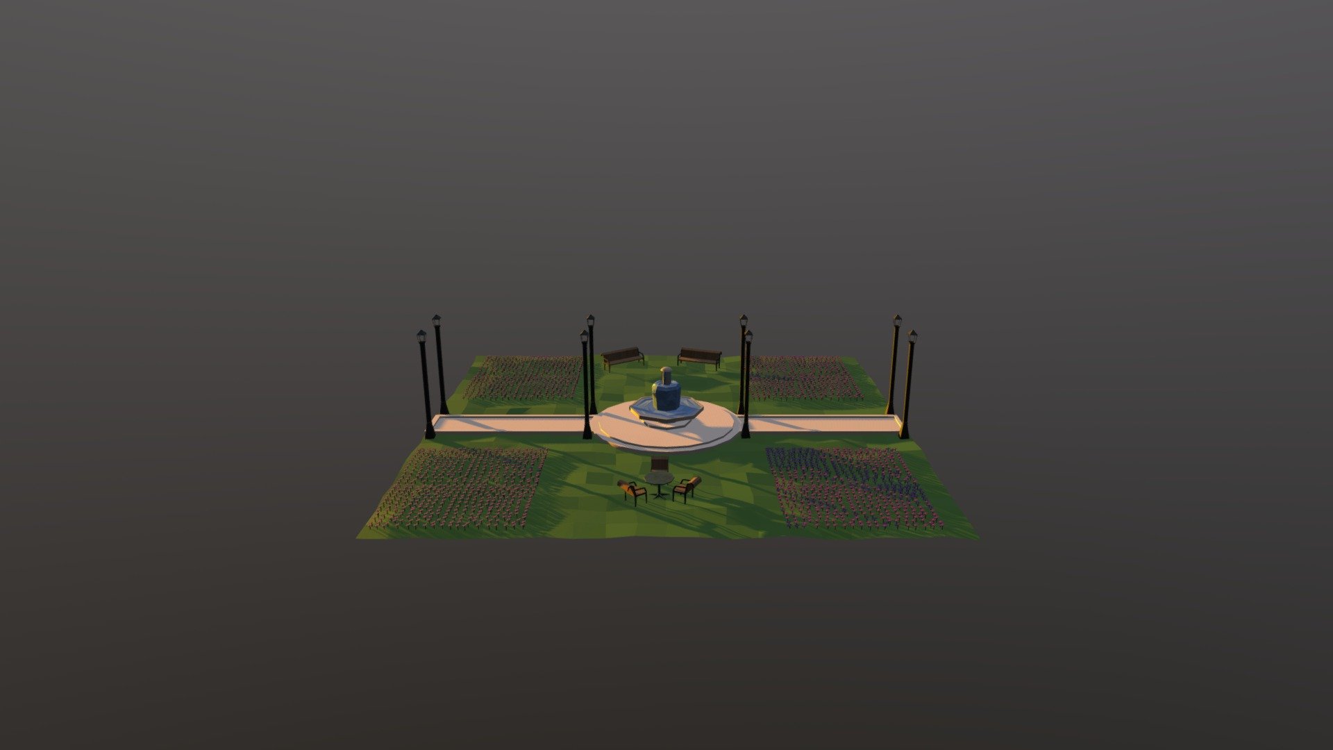 Park - 3D model by RiluD [4532bbc] - Sketchfab
