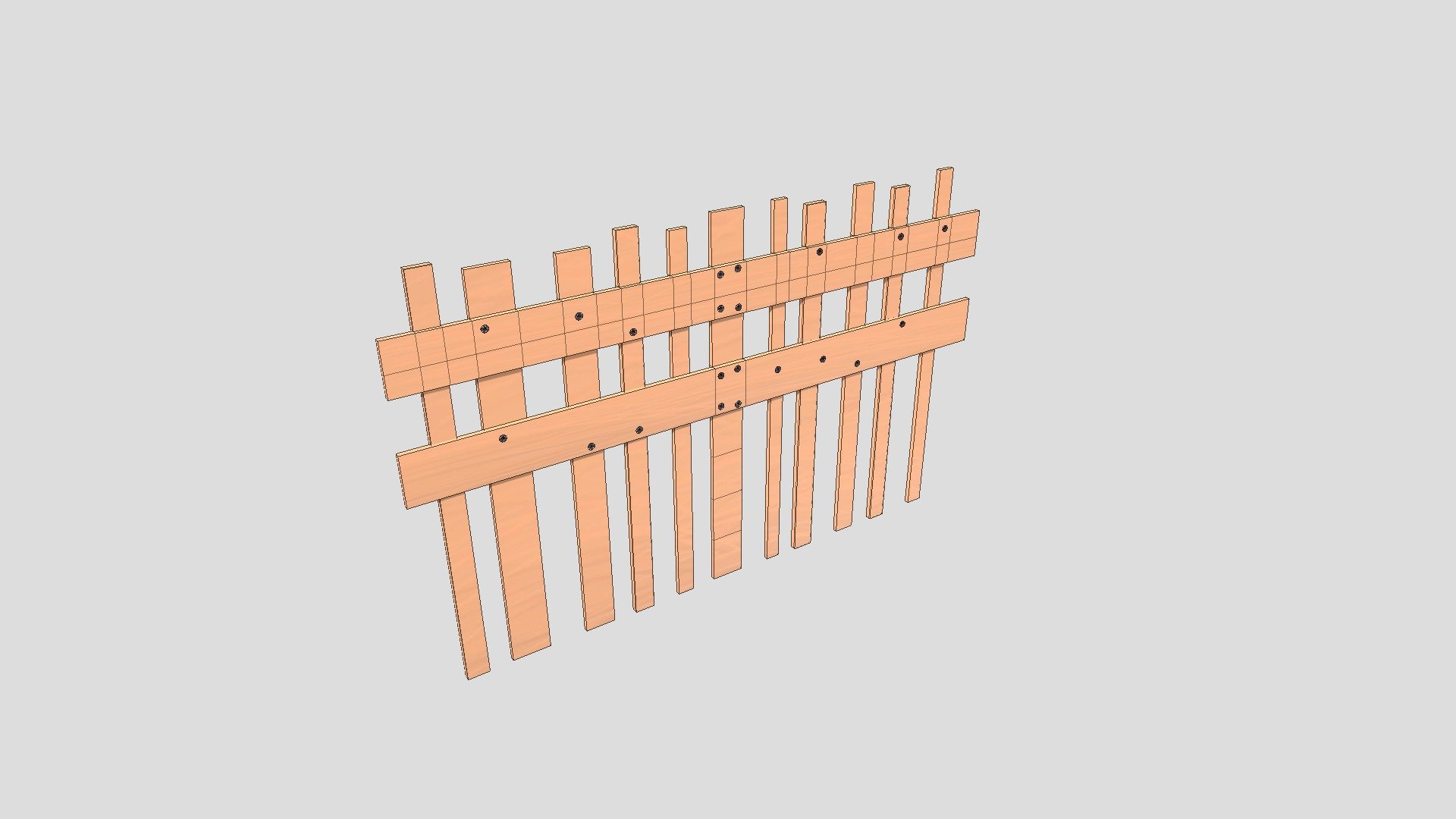 fence - 3D model by skypirate9000 [4532e68] - Sketchfab