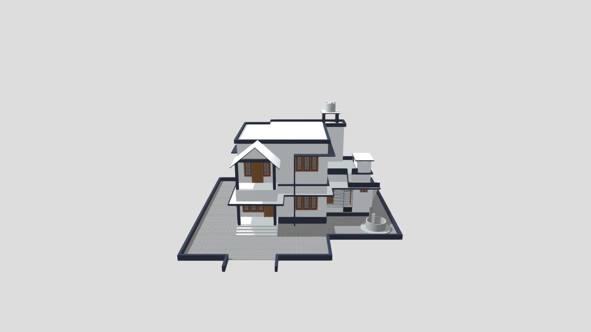 HOUSE - 3D model by githinraj (@redloop) [453441e] - Sketchfab