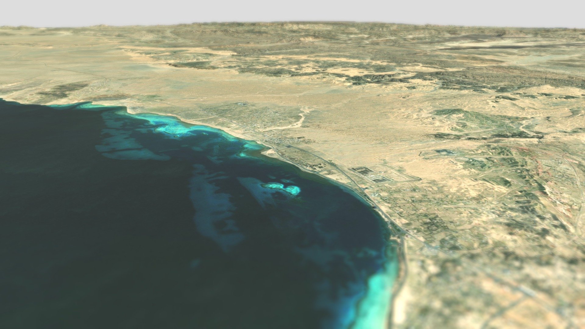 NEOM and the Red Sea Saudi Arabia - n25 e037 - Buy Royalty Free 3D ...