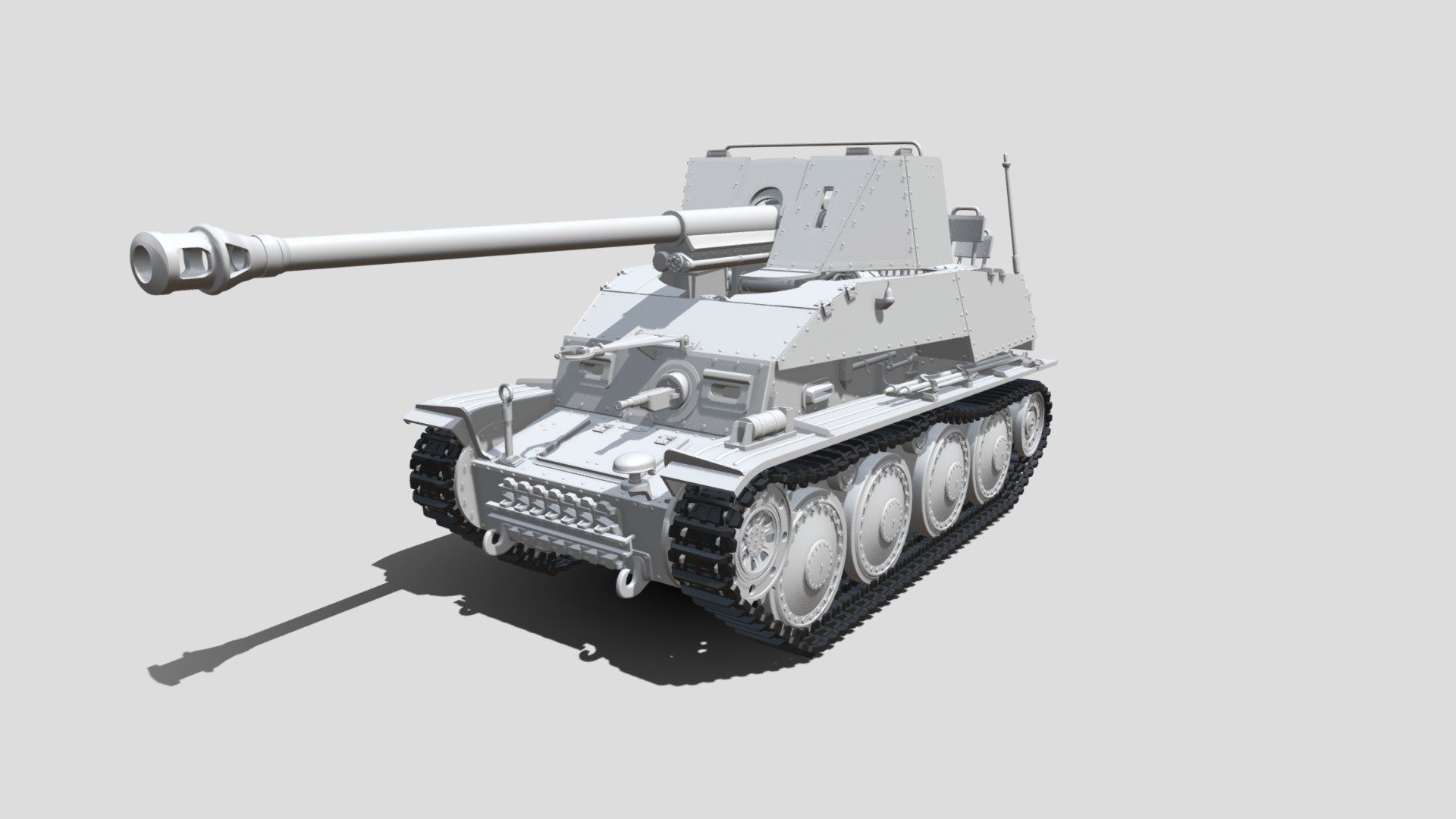 Marder III Pak36r Auf Gw 38t - 3D model by Zenislew [4536865] - Sketchfab