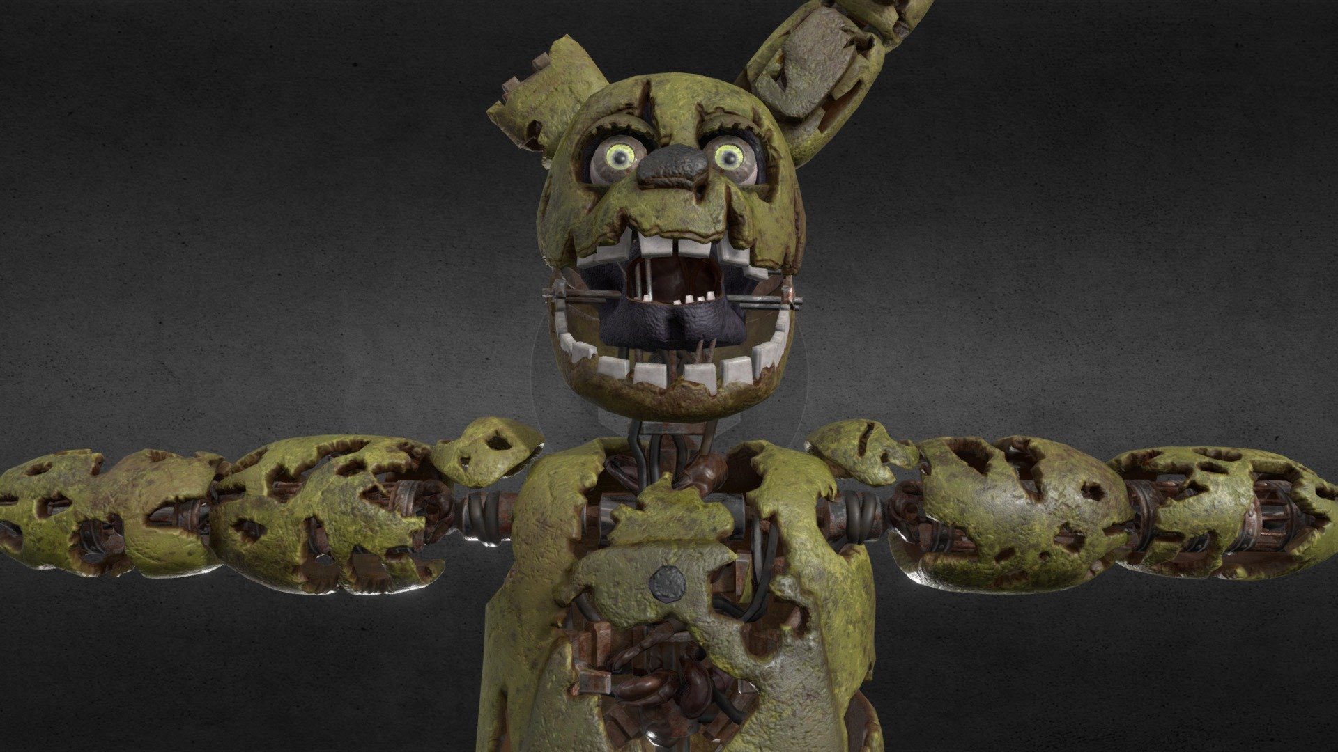 Springtrap FNaF VR HW - Download Free 3D model by Captain Allen (@Allen ...