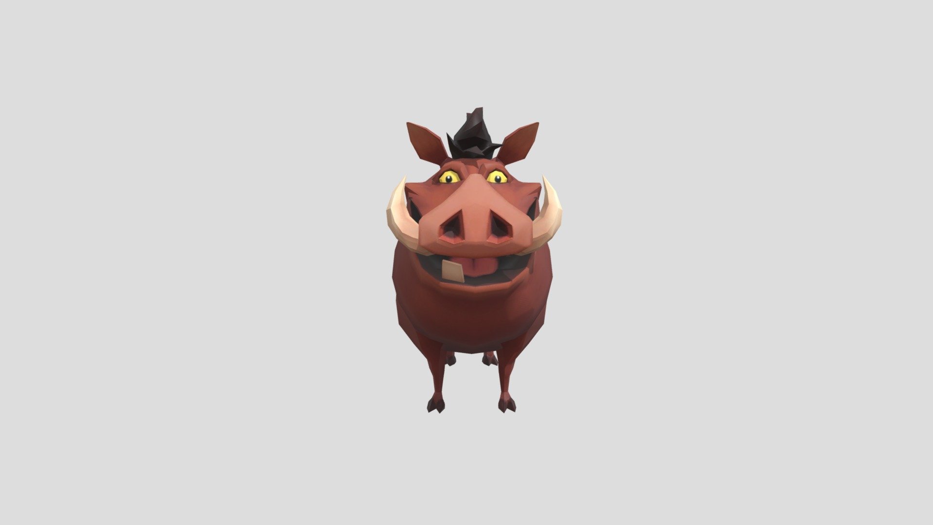 Pumba (The King Lion) - Download Free 3D model by Guilherme Navarro ...